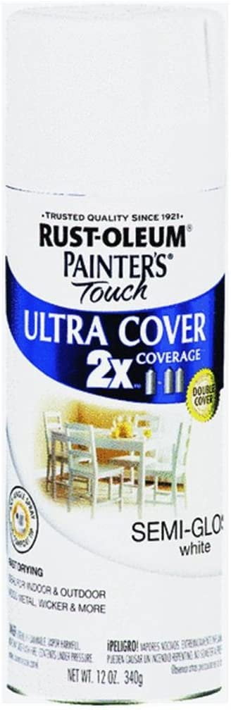 Rust-Oleum 12 oz. Semi-Gloss White General Purpose Spray Paint 6-Pack ...
