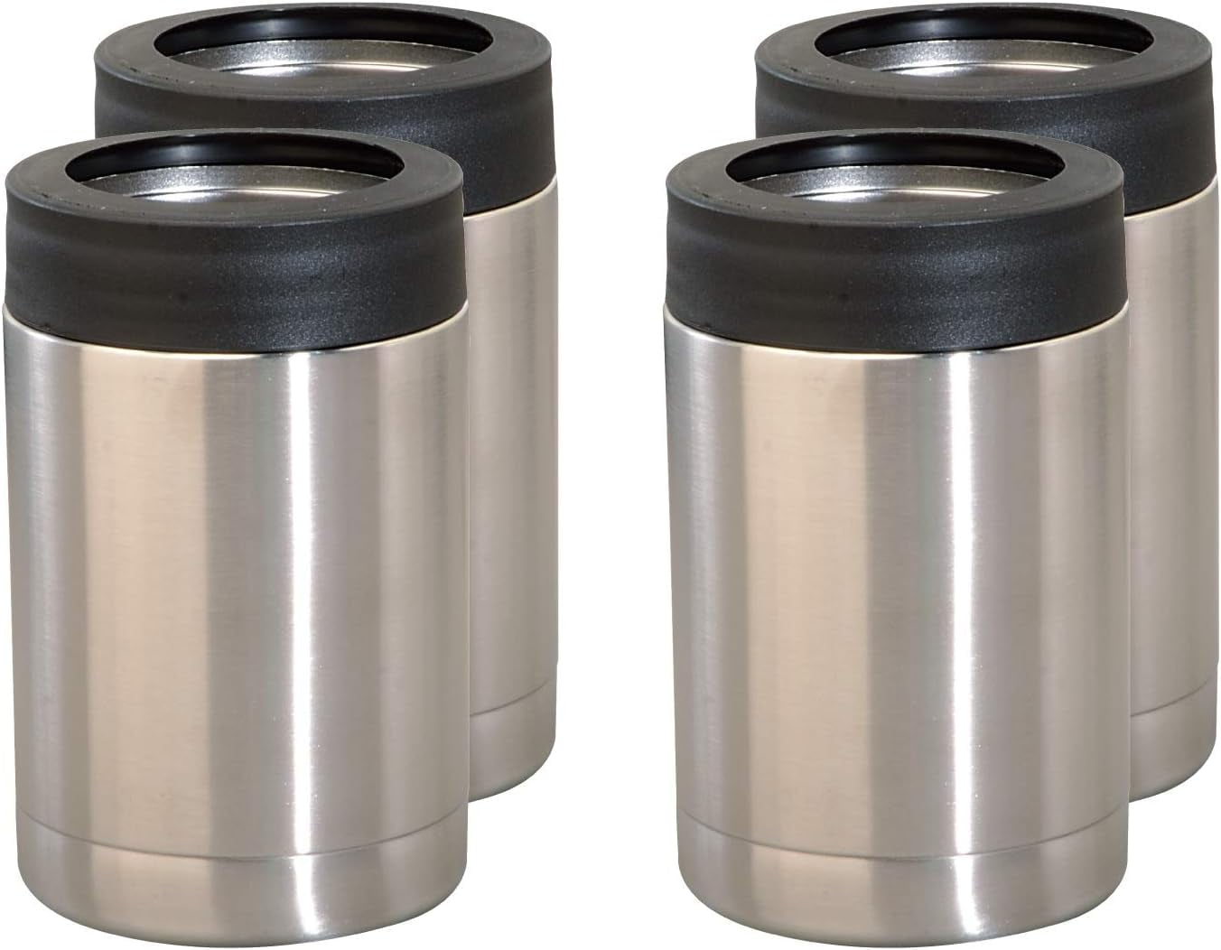 12 oz Stainless Steel Beer Can & Bottle Holder Can Cooler Insulator ...