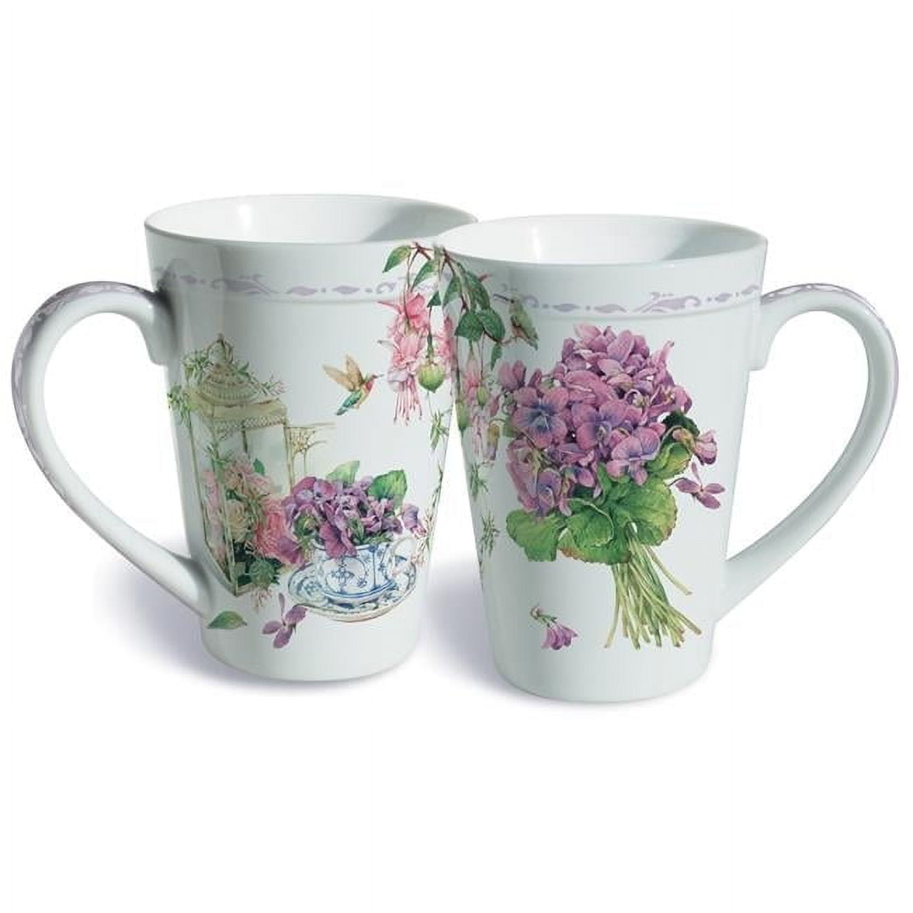 12 oz Sweet Violets Porcelain Mug - Walmart.com