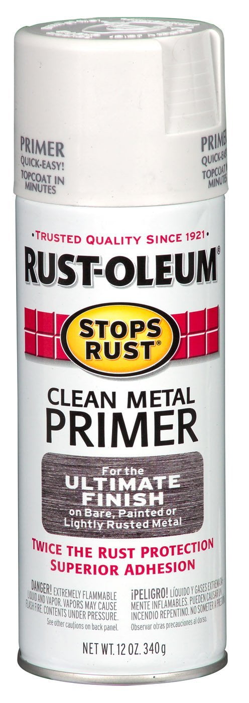 12 oz. White Clean Metal Primer Spray Paint [Set of 6] - Walmart.com