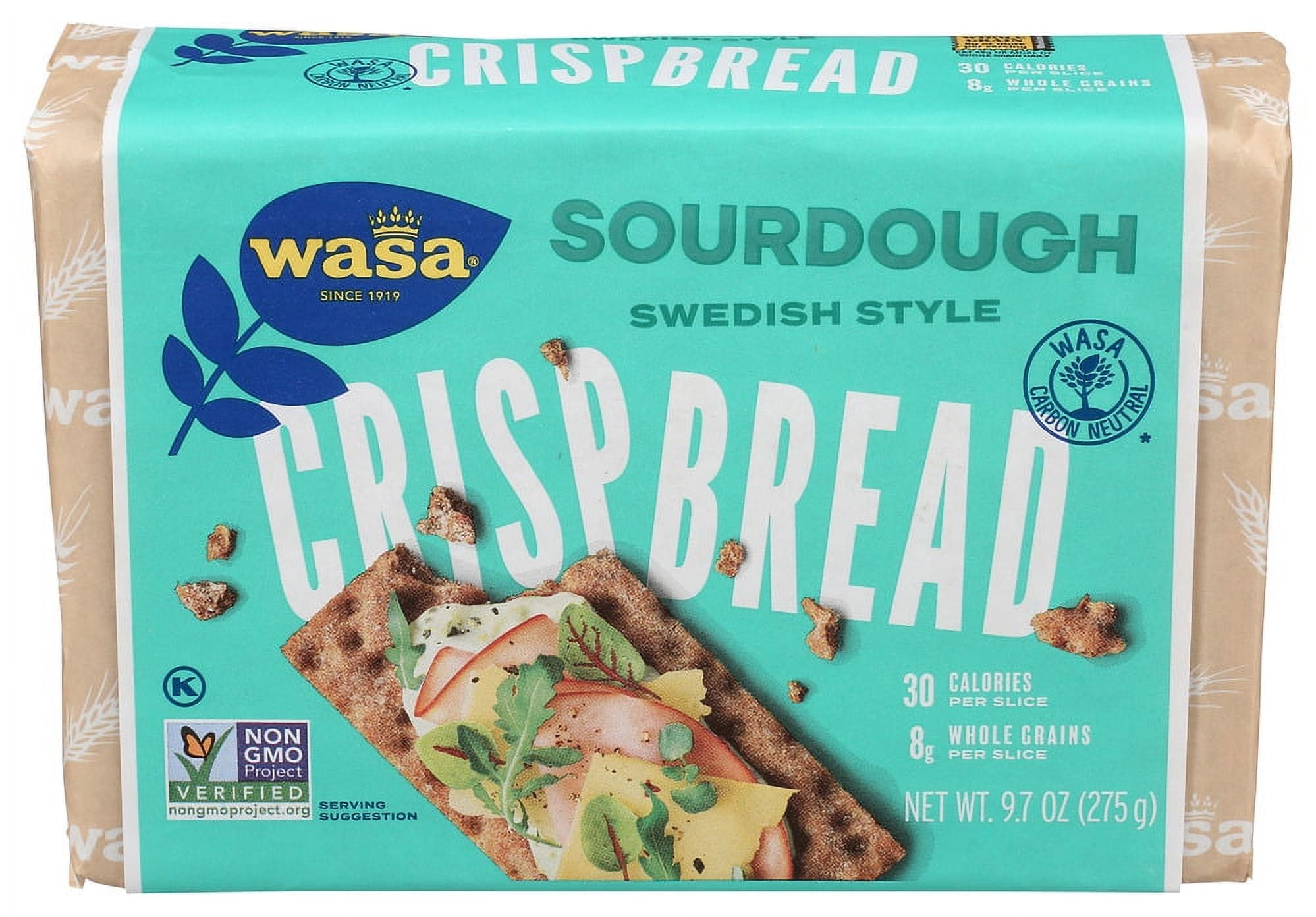 Wasa Sourdough Rye Crispbread, Light Fiber, 9.7 Oz (12 Pack) - Walmart.com