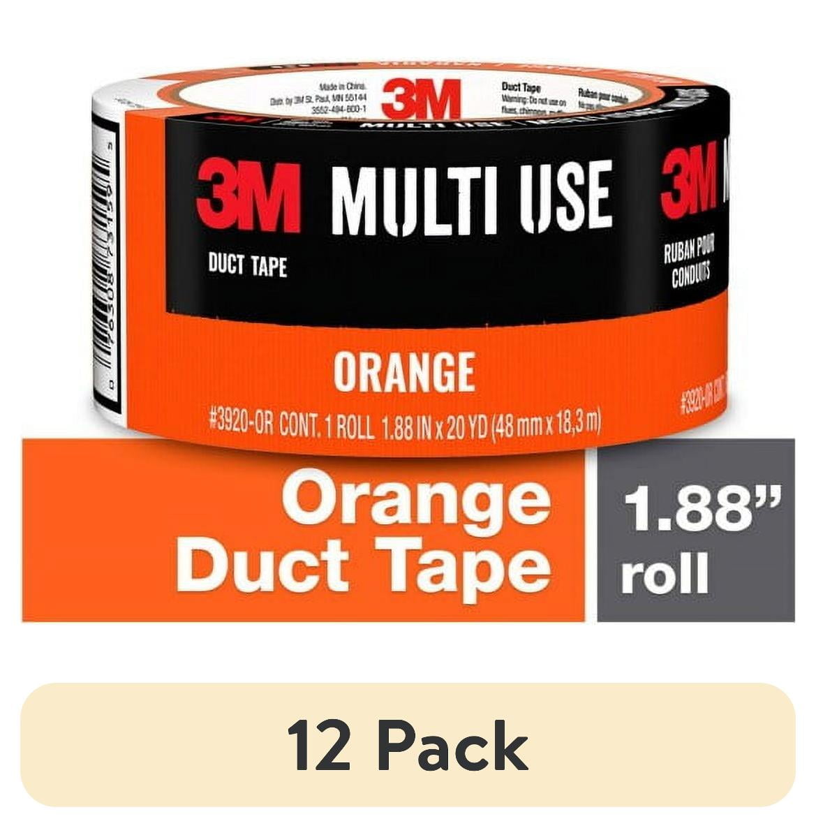 (12 pack) 3M™ Orange Duct Tape 3920-OR, 1.88 in x 20 yd (48 mm x 18,2 m ...