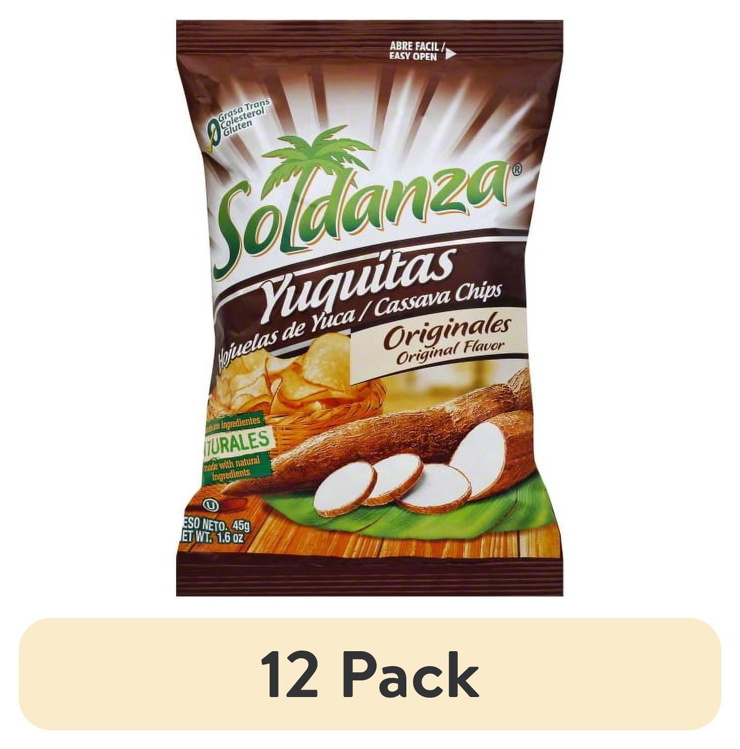 (12 pack) Alimentos Bermudez Soldanza Cassava Chips, 16 oz - Walmart.com