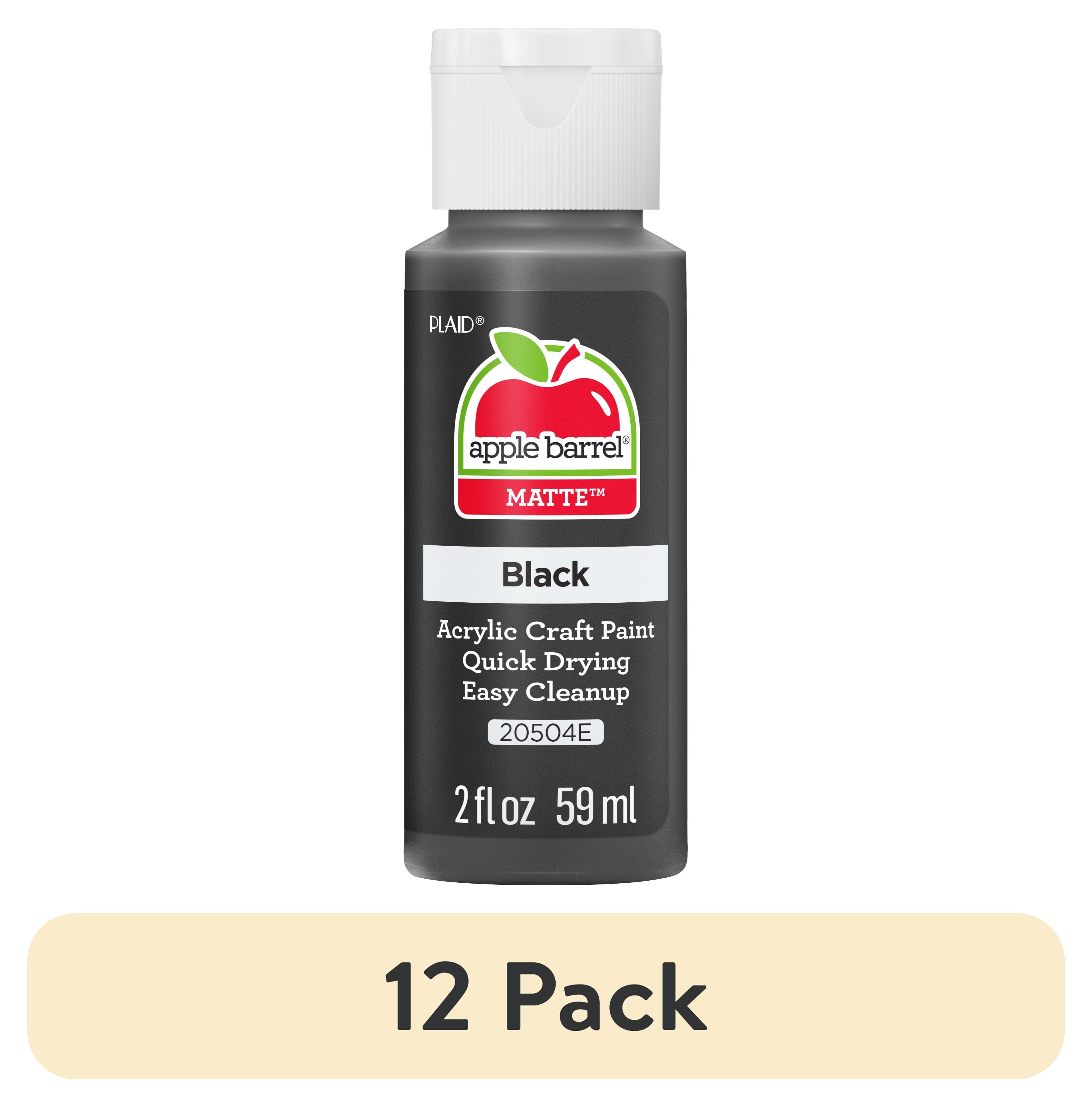 (12 pack) Apple Barrel Acrylic Craft Paint, Matte Finish, 2 fl oz ...