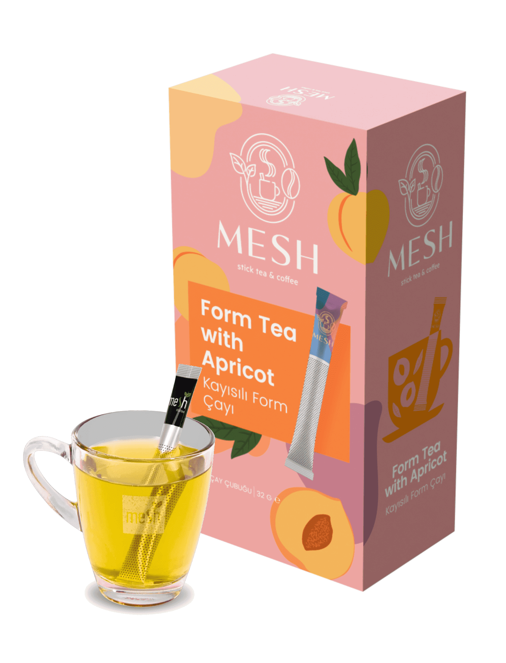 12-pack Apricot Fruit Tea Mesh Sticks (16 Servings) - Walmart.com
