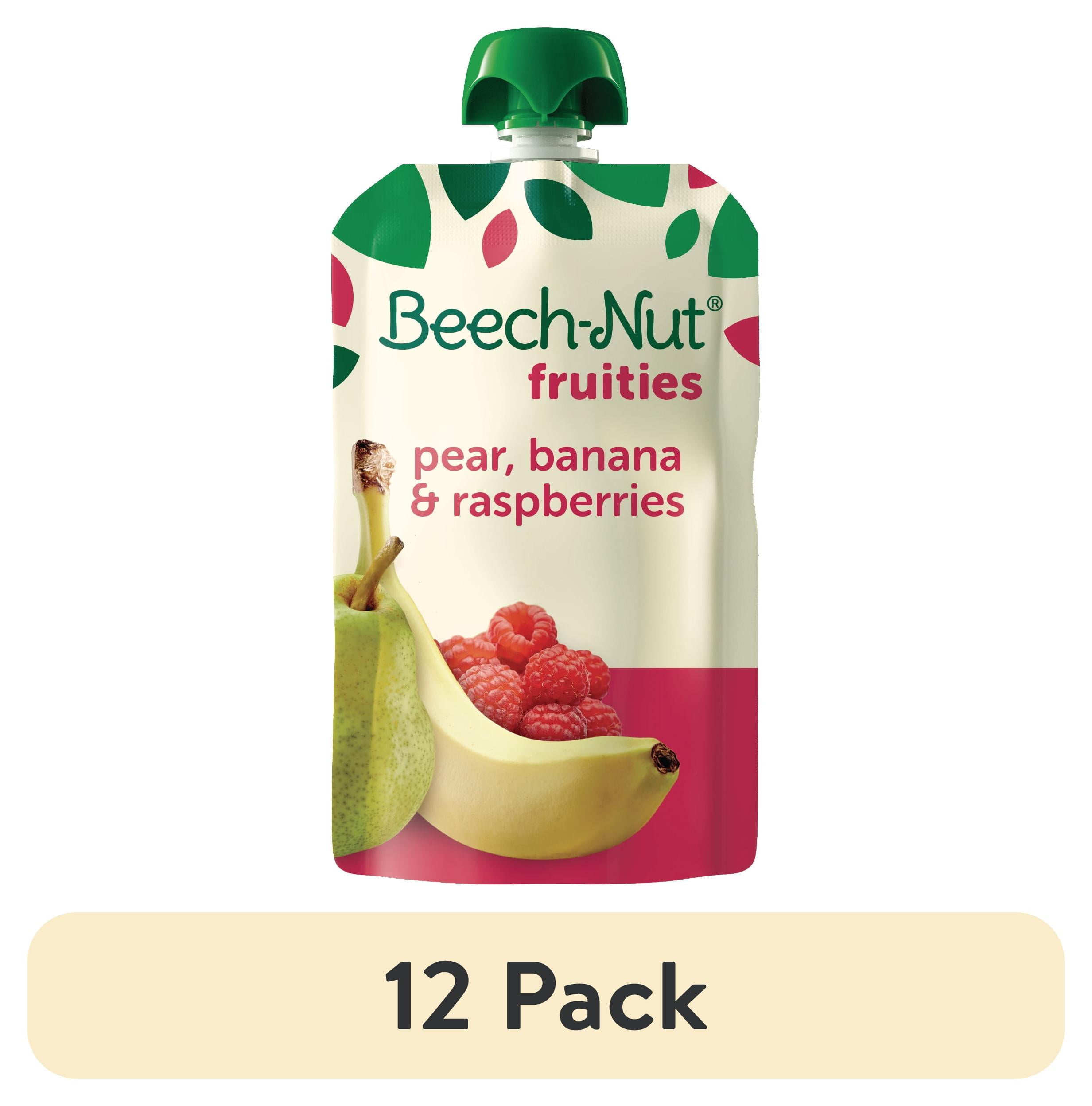 (12 pack) Beech-Nut Fruities Stage 2 Baby Food, Pear Banana ...