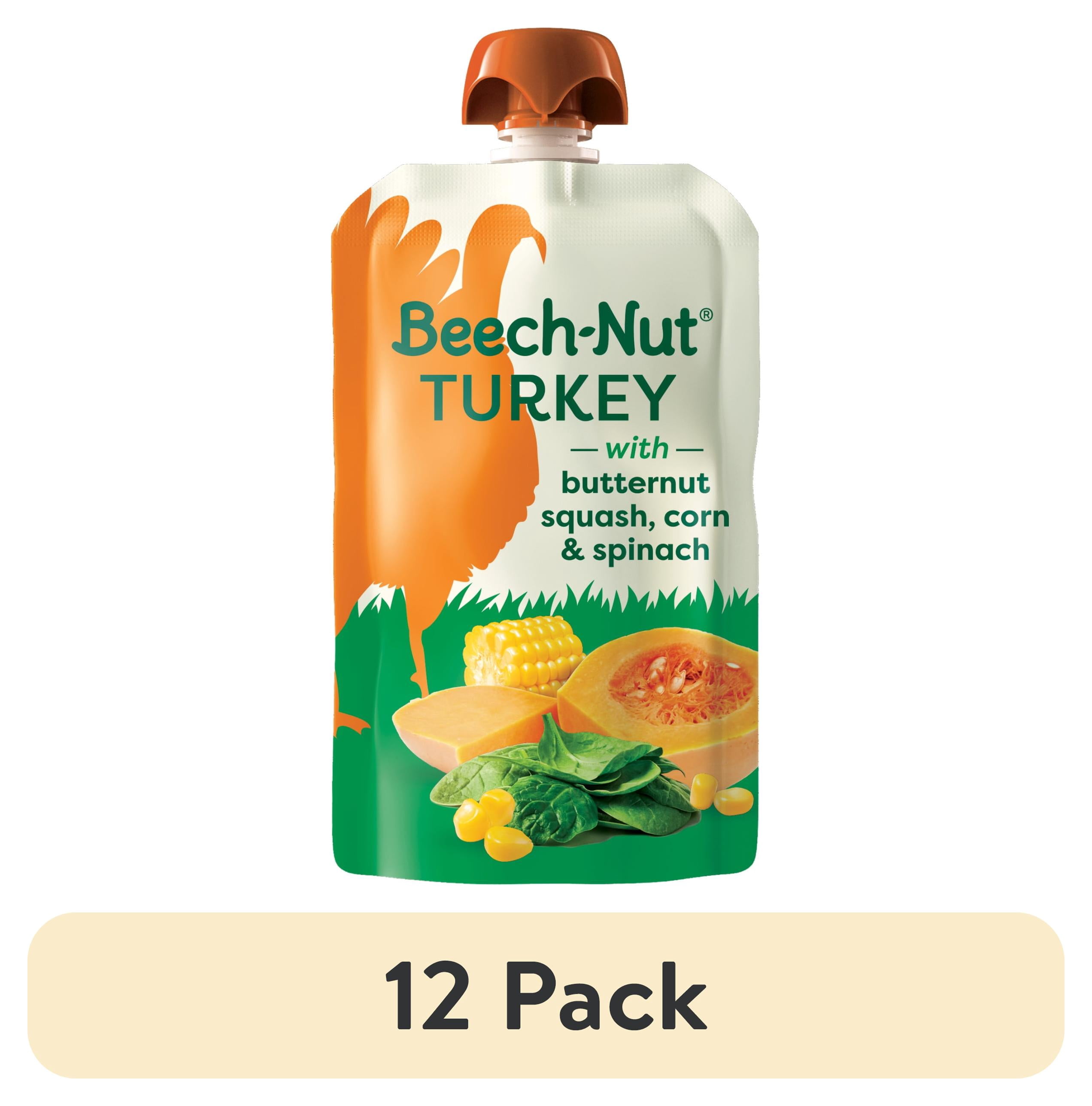 (12 pack) Beech-Nut Turkey Stage 2 Baby Food, Turkey Butternut Squash ...
