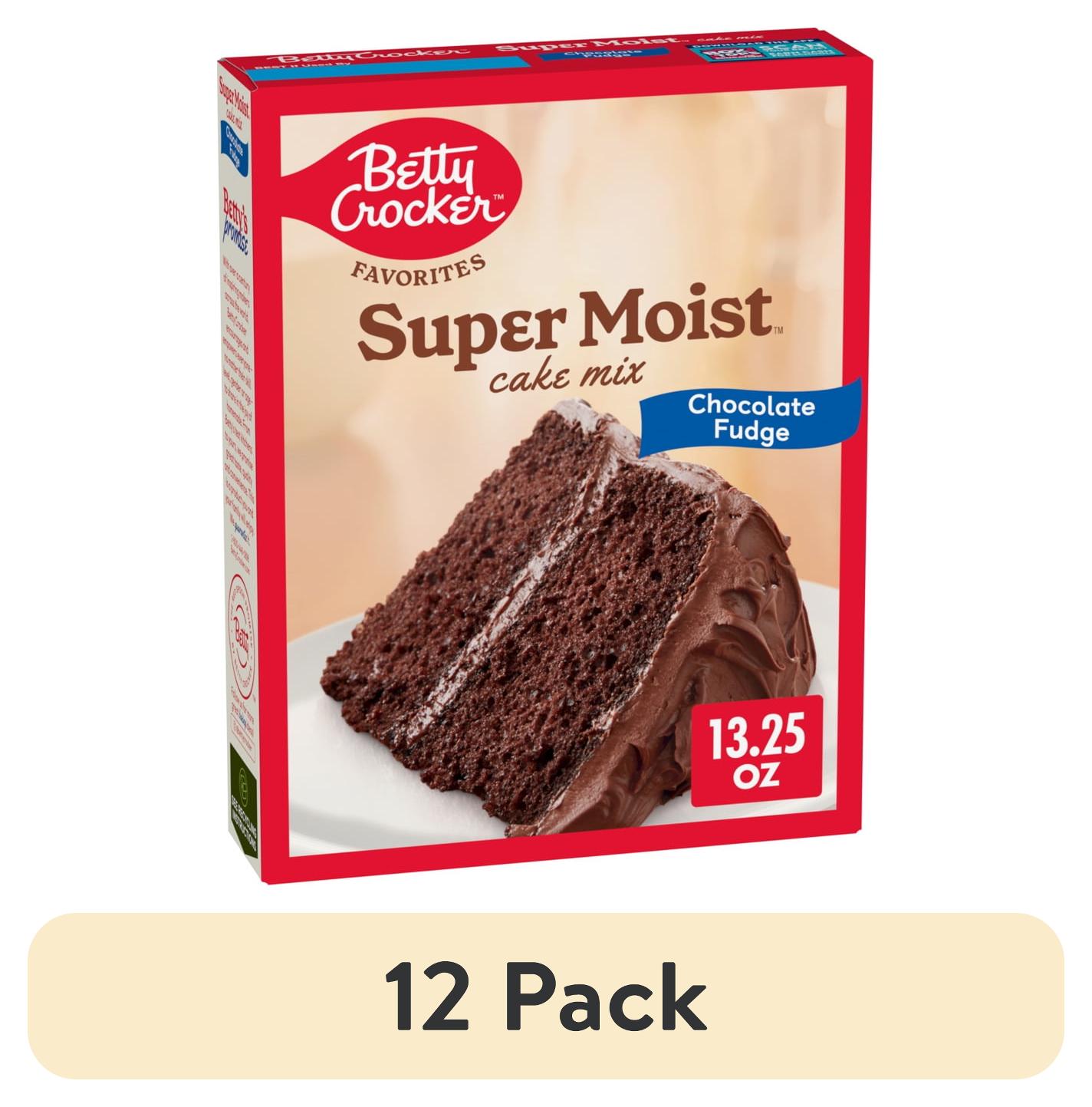Betty Crocker Chocolate Fudge Cake Mix, 12 Pack for Breakroom - Walmart ...
