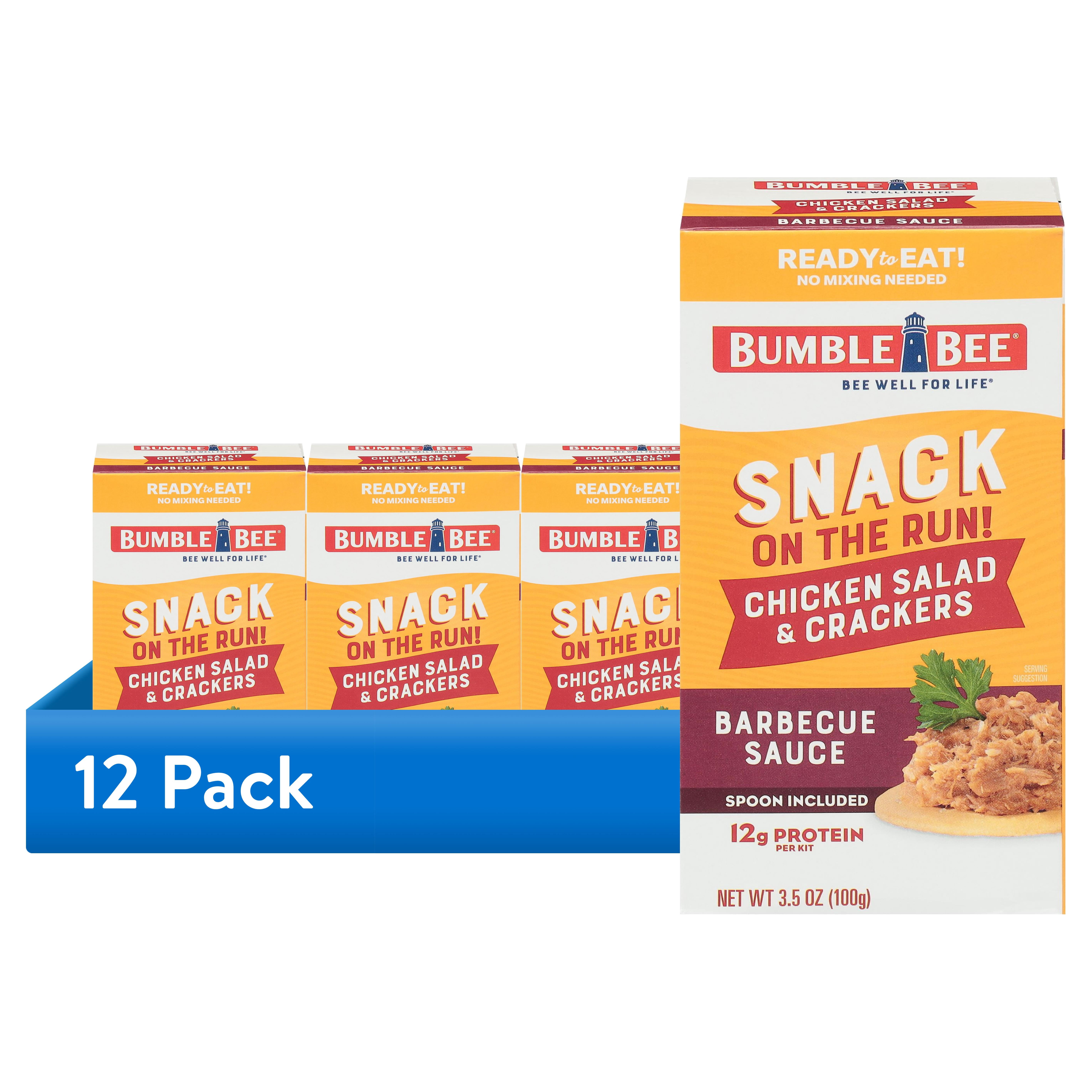 (12 pack) Bumble Bee Snack on The Run Barbecue Flavored Chicken Salad ...