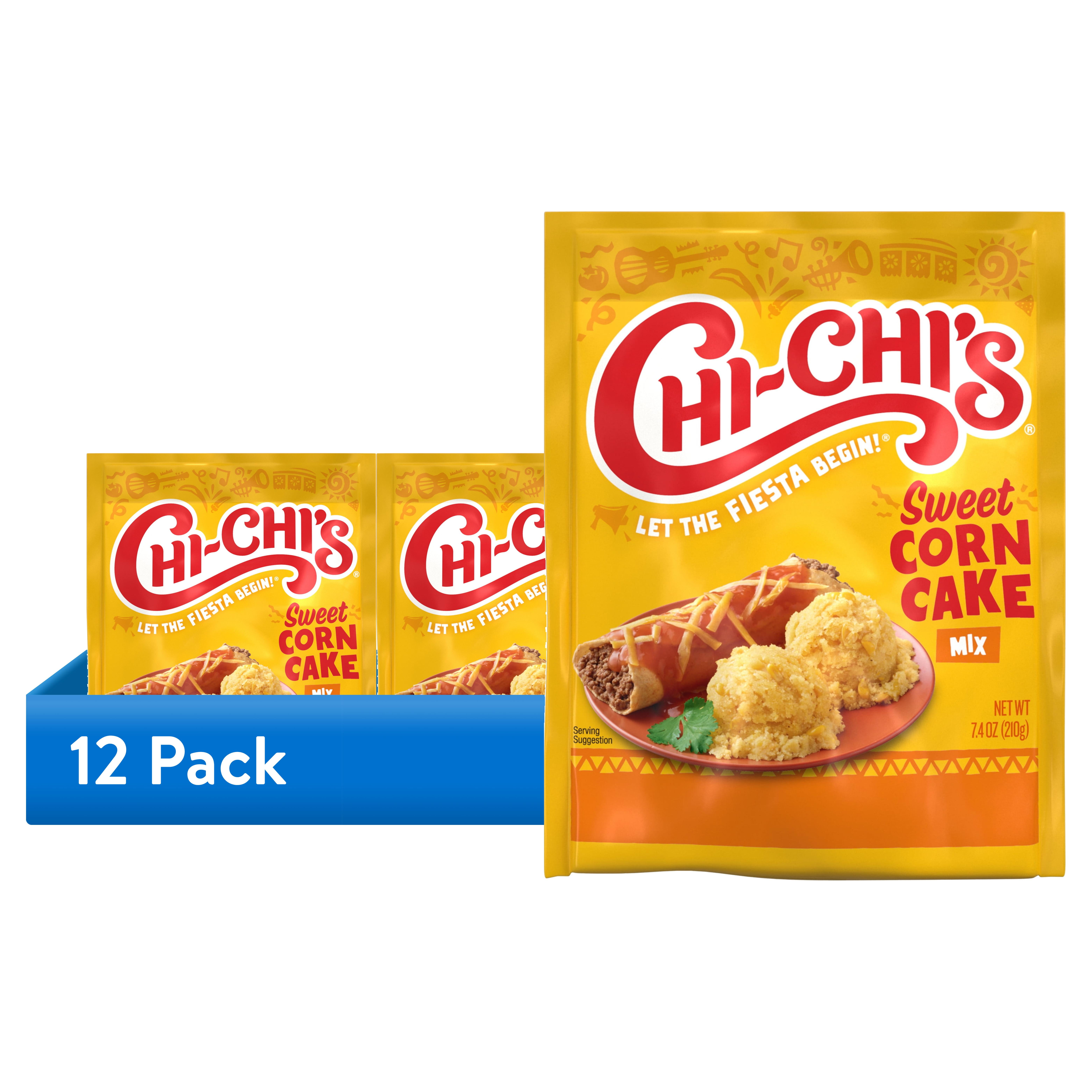(12 pack) CHI-CHI'S Sweet Corn Cake Mix, Shelf-Stable, 7.4 oz Pouch ...