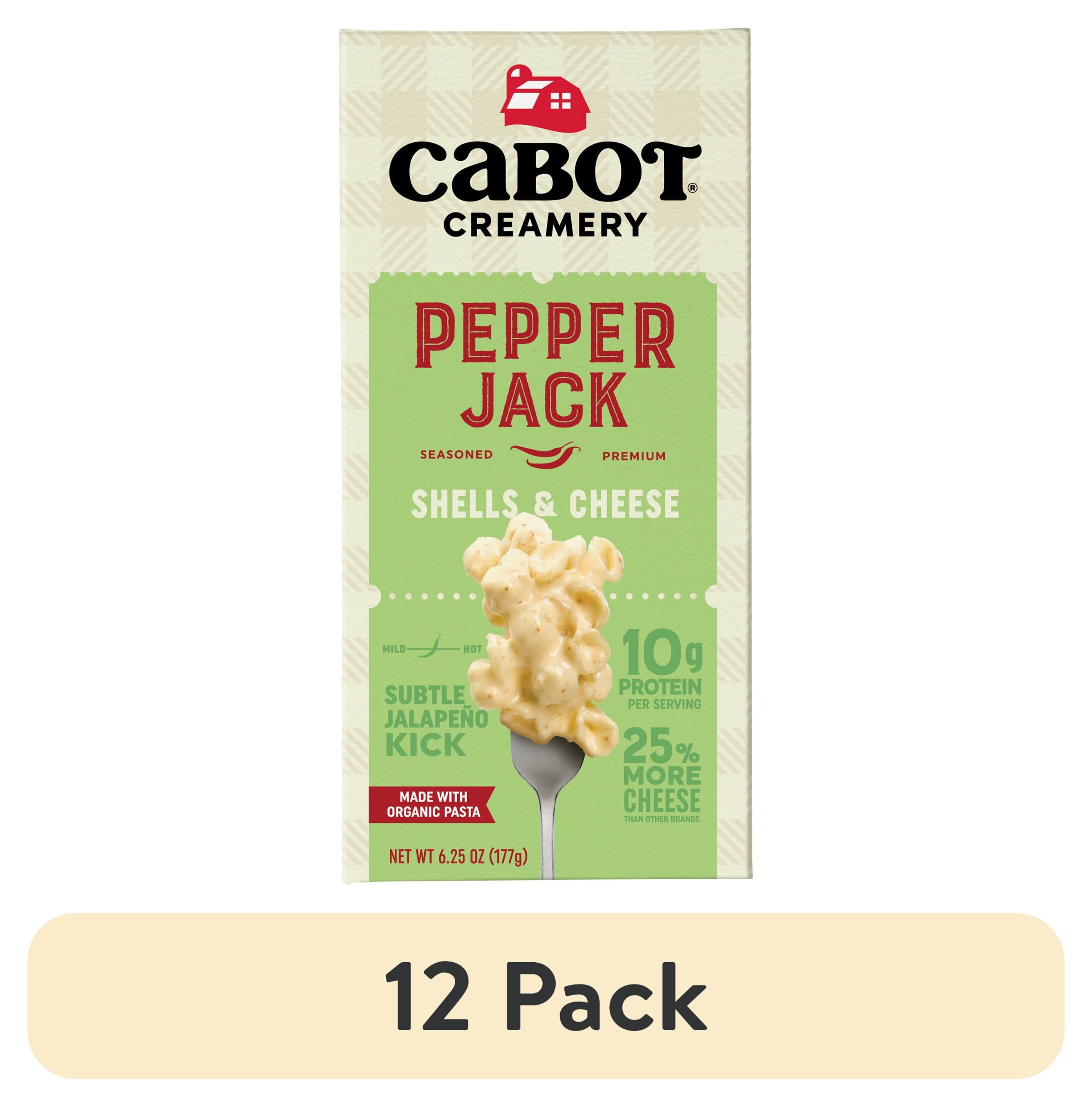(12 pack) Cabot Pepper Jack Macaroni & Cheese Shells with Organic Pasta ...