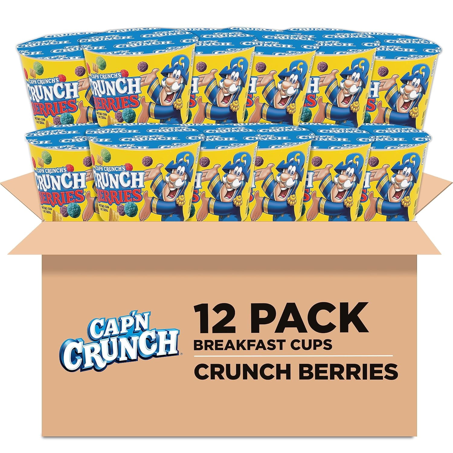 (12 pack) Cap'n Crunch Berries On the Go Cup 1.3OZ - Walmart.com