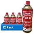 (12 pack) Coleman 8.8oz Butane Canister for Portable Appliances ...