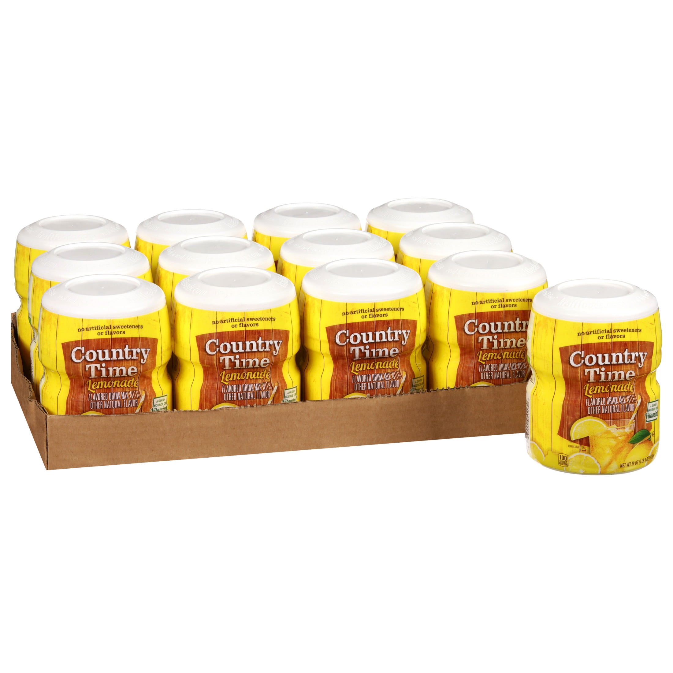 (12 pack) Country Time Lemonade Naturally Flavored with other natural ...