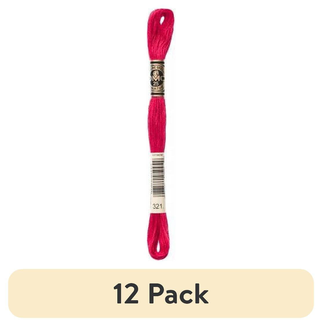 (12 pack) DMC Mouline 117-321 Six-Strand Embroidery Thread, Red, 8.7 ...