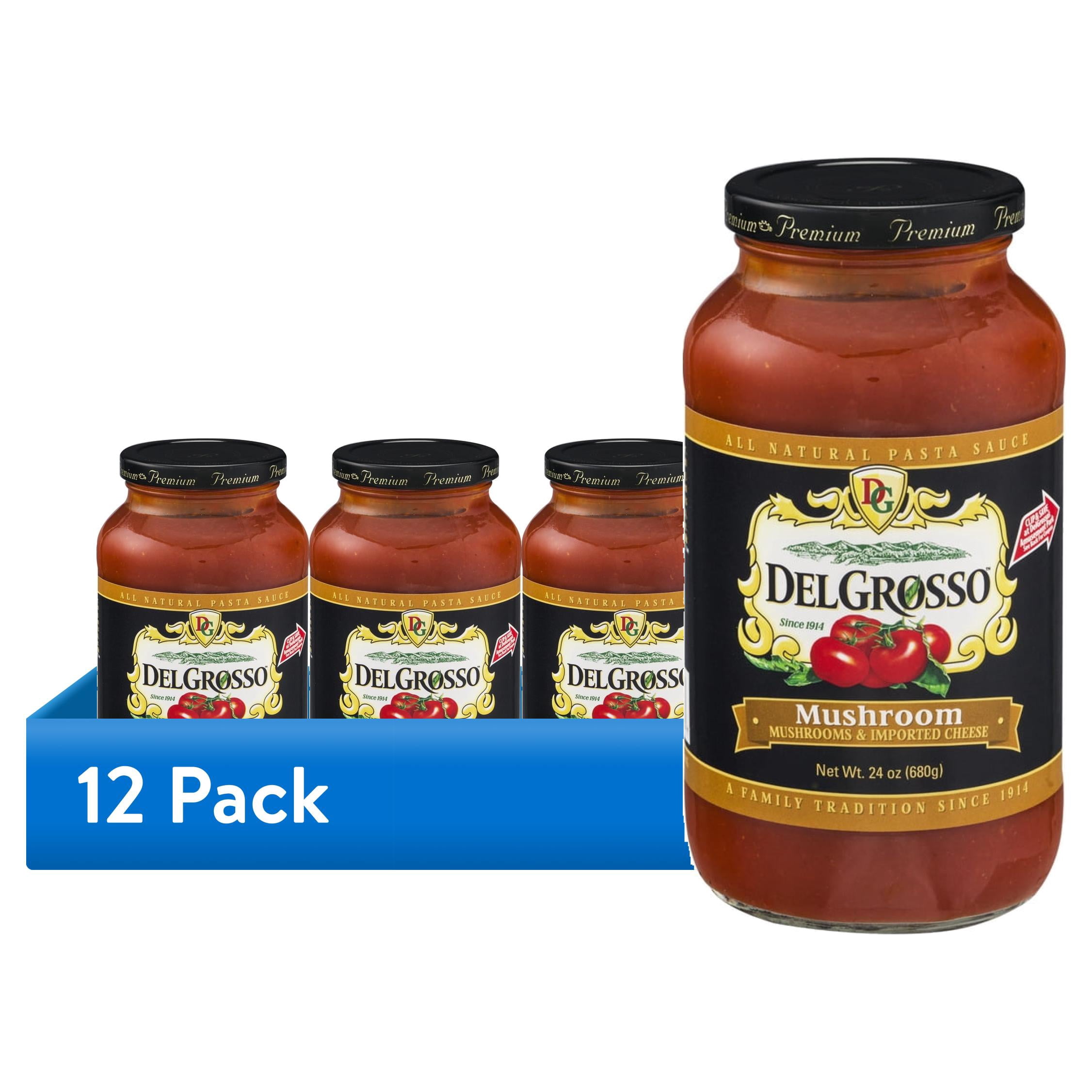 (12 pack) DelGrosso All Natural Pasta Sauce Mushroom - Walmart.com
