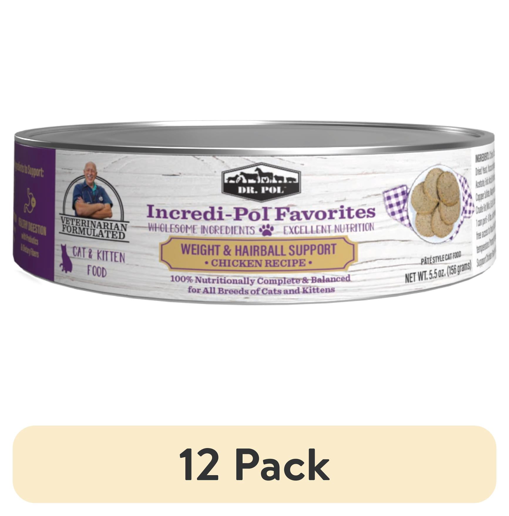 (12 pack) Dr. Pol Incredi-Pol Favorites Chicken Weight and Hairball ...