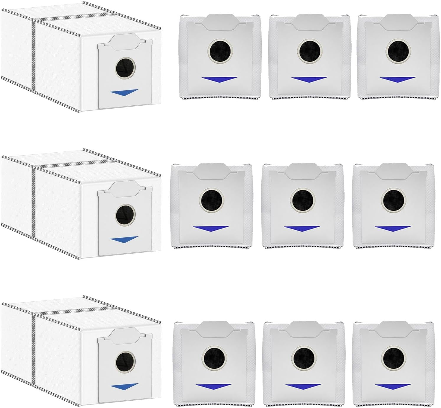 12 pack Dust Bags Replacement For ECOVACS DEEBOT N30 Omni / N30 Pro ...