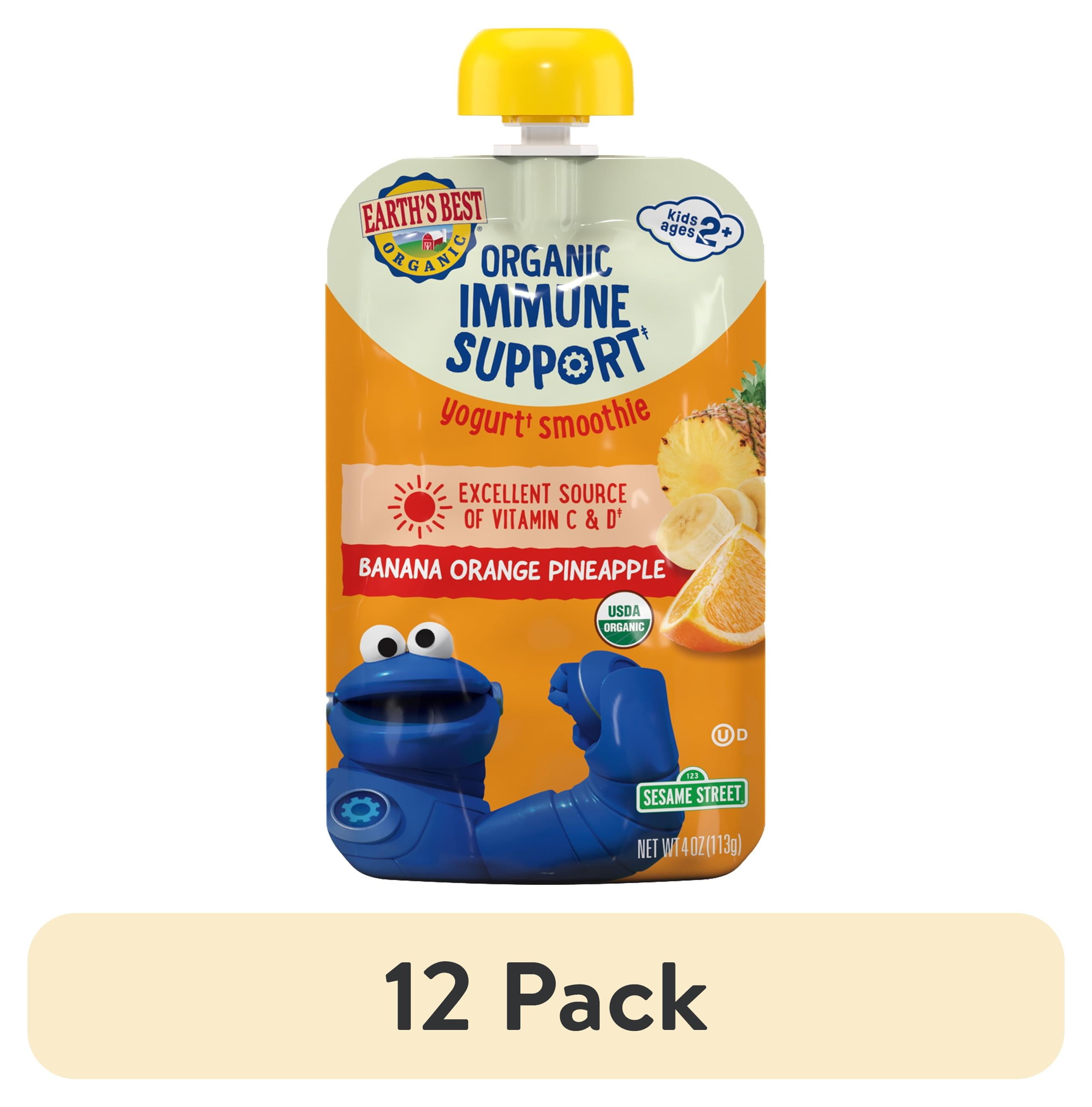 12 Pack Earth s Best Organic Immune Support Toddler Food Banana 12-pack-earth-s-best-organic-immune-support-toddler-food-banana