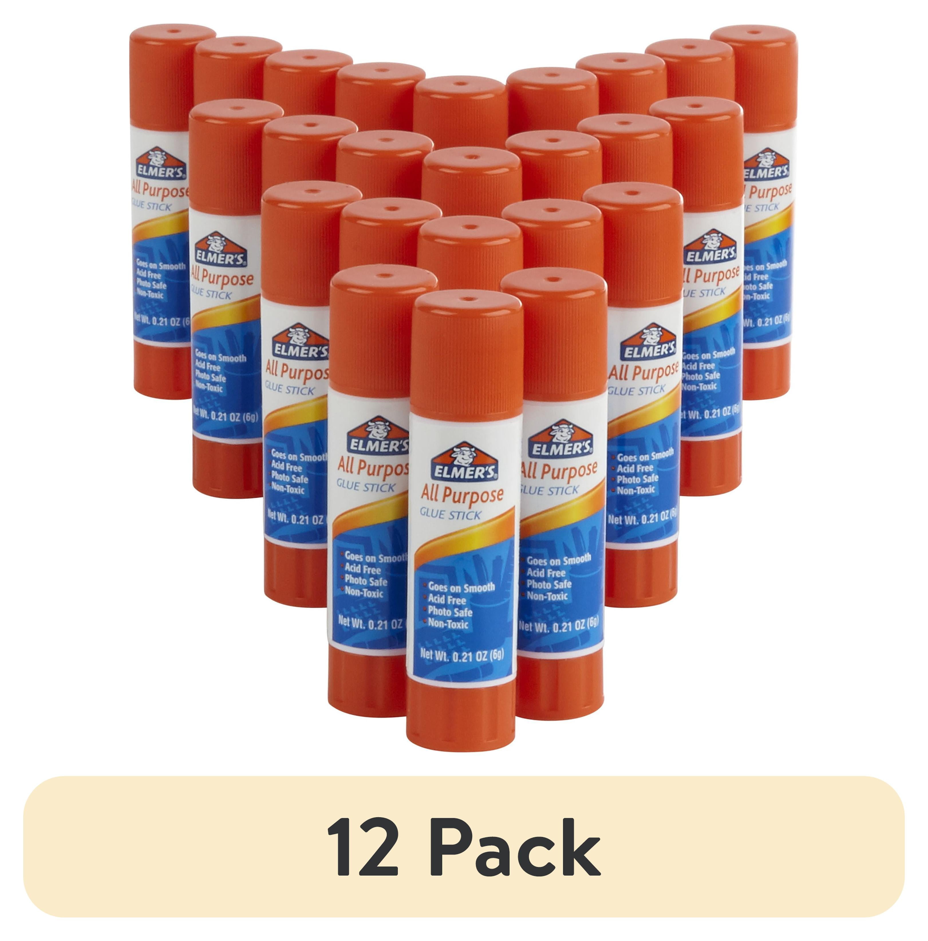 (12 pack) Elmer's All-Purpose Permanent Glue Stick, White Application ...