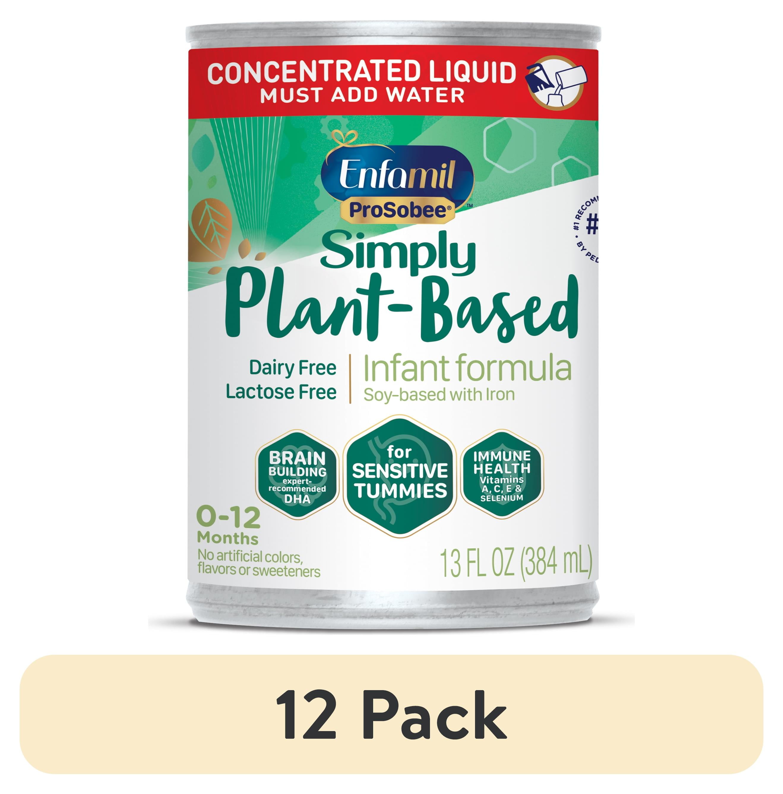 (12 pack) Enfamil ProSobee Soy-Based Concentrate Baby Formula, for ...