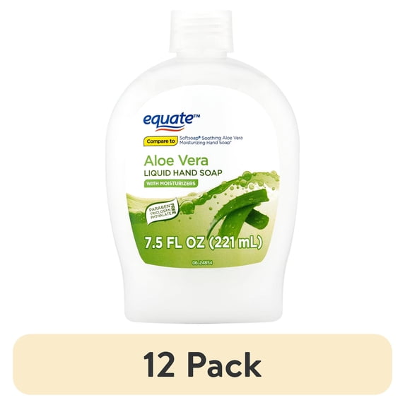 (12 pack) Equate Aloe Vera Liquid Hand Soap with Moisturizers, 7.5 fl ...