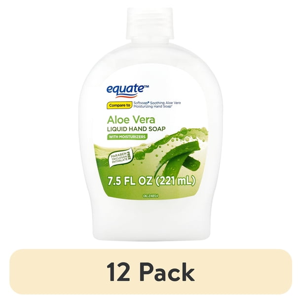 (12 pack) Equate Aloe Vera Liquid Hand Soap, 7.5 fl oz - Walmart ...