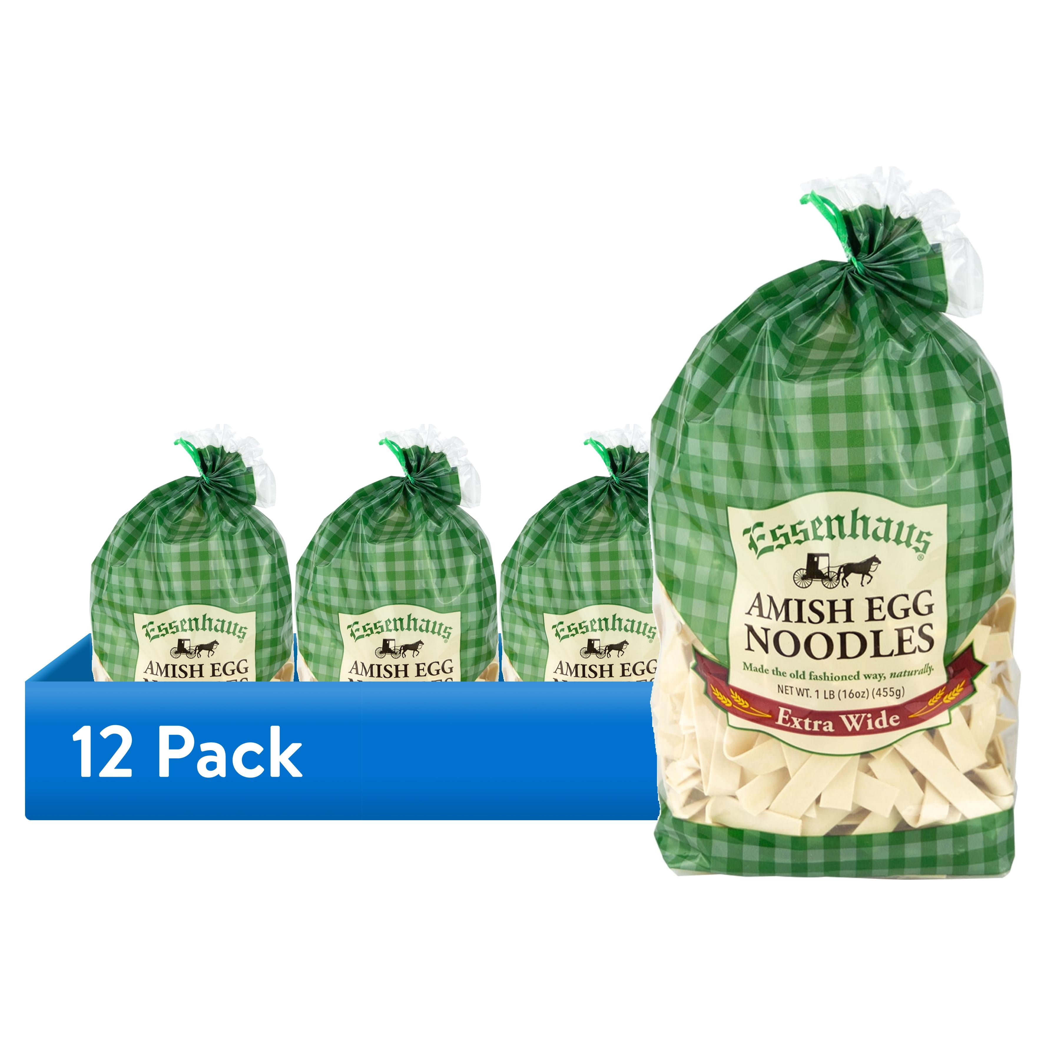 (12 pack) Essenhaus Homemade Style Extra Wide Egg Noodles, 16 oz ...