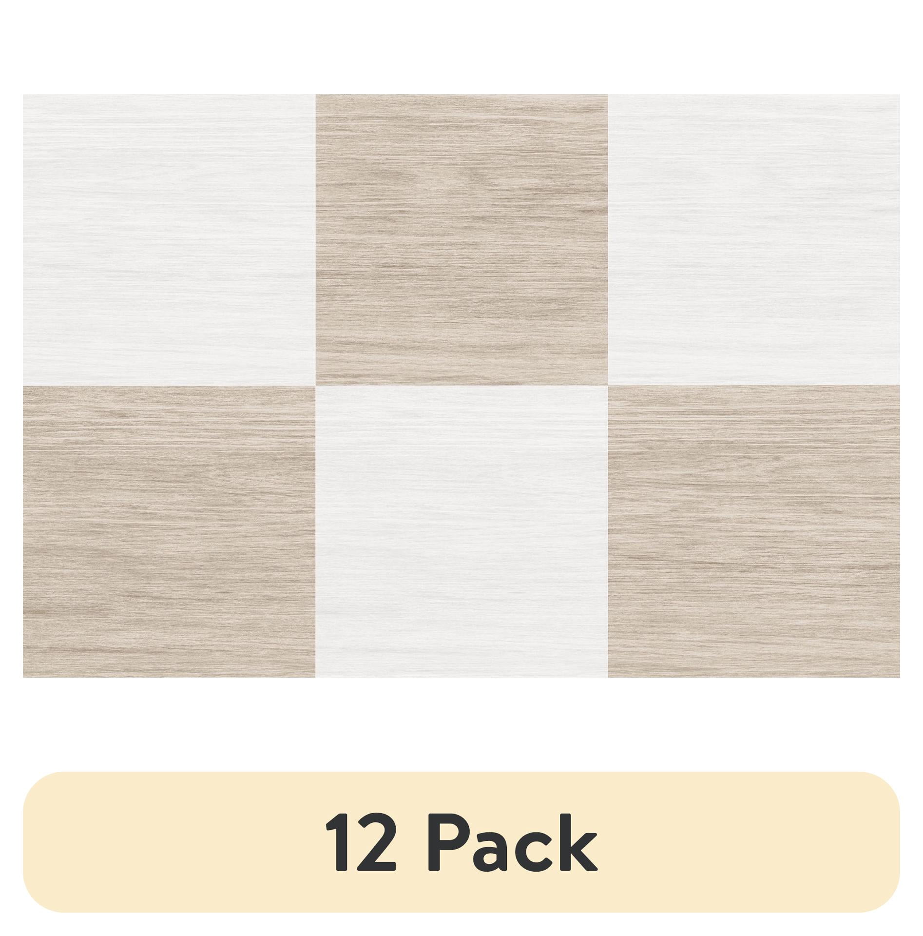(12 pack) Floorpop Kingsley Natural Peel and Stick Floor Tiles ...