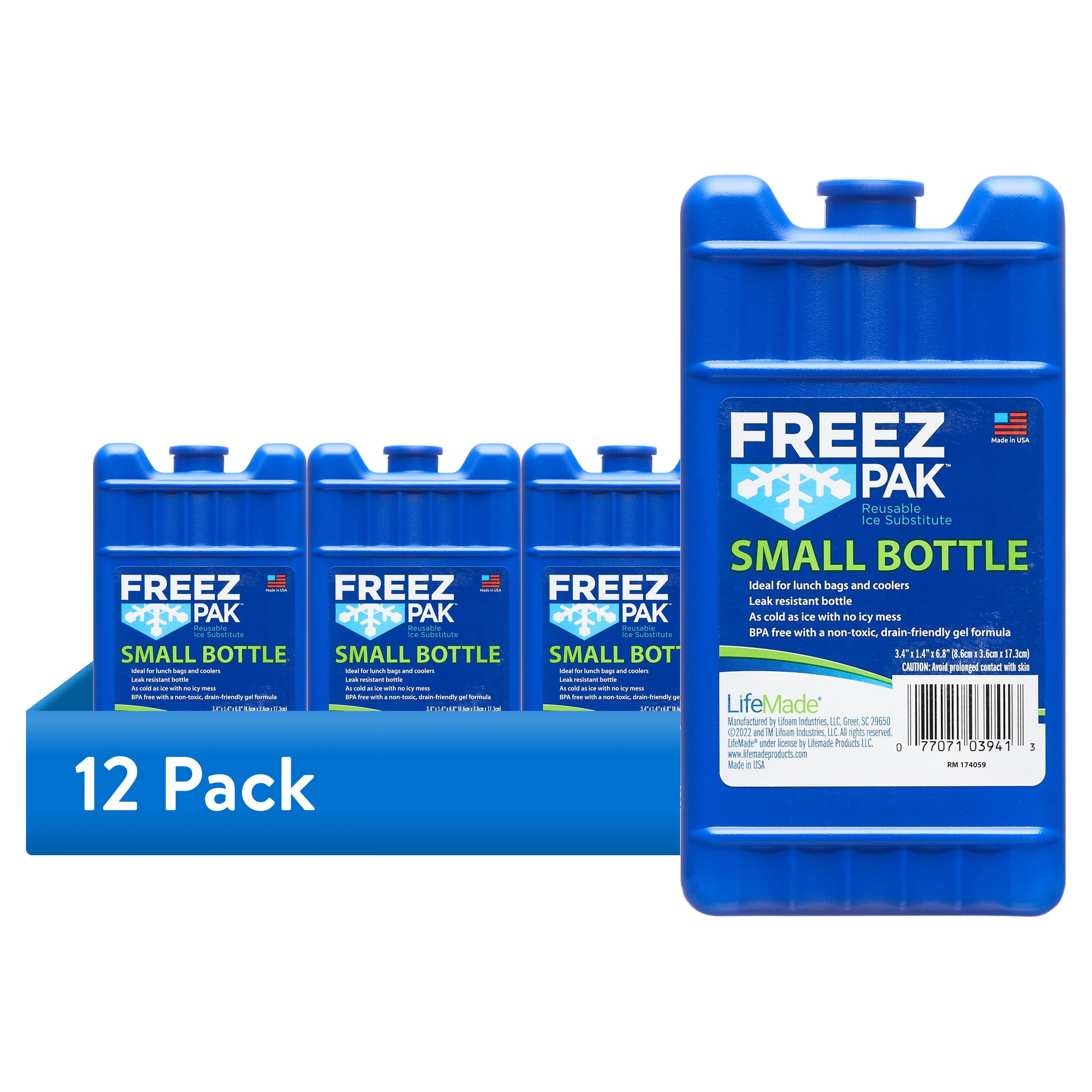 (12 pack) Freez Pak Small Reusable Ice Pack and Ice Substitute ...
