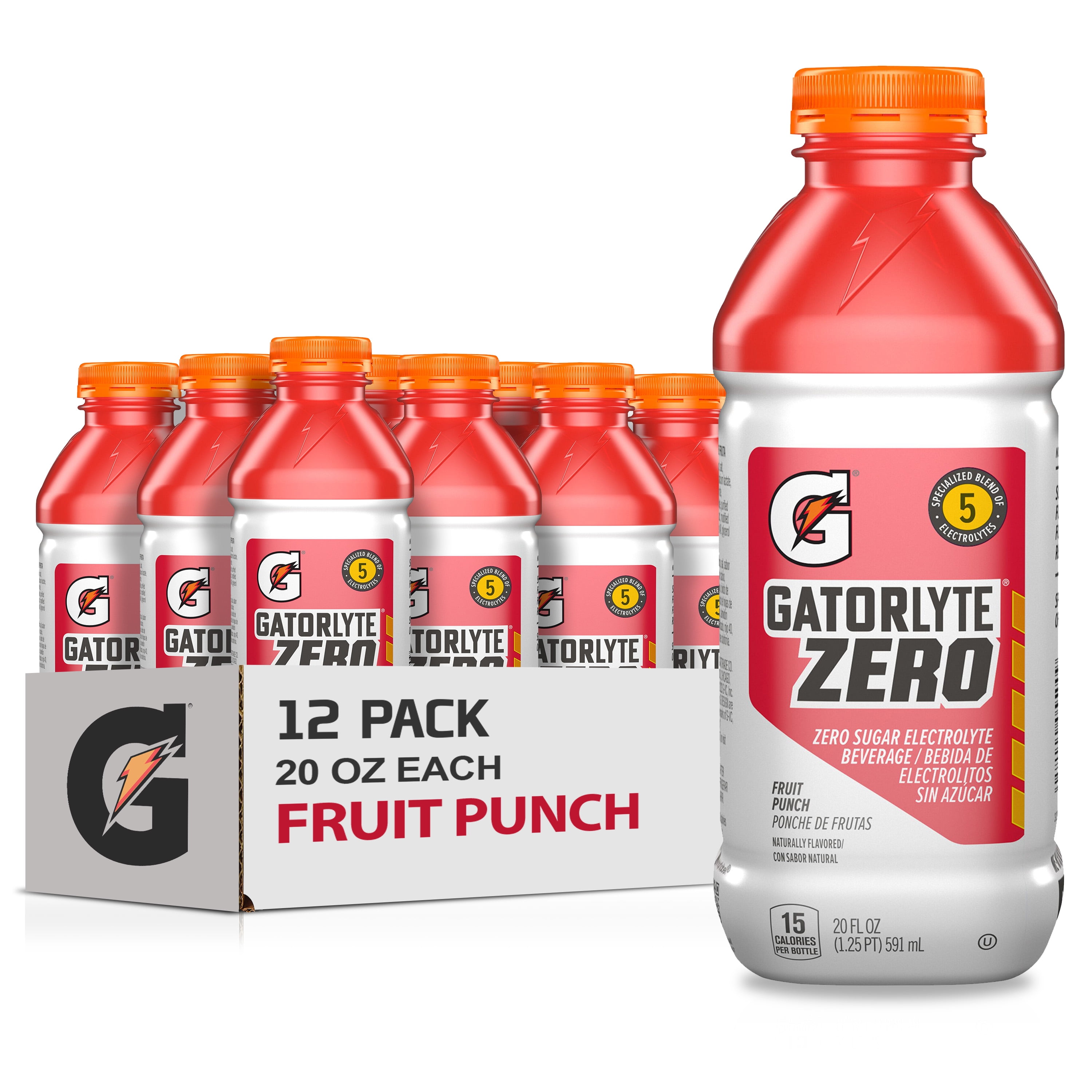 (12 pack) Gatorade Gatorlyte Fruit Punch Electrolyte Sports Drink, 20 ...