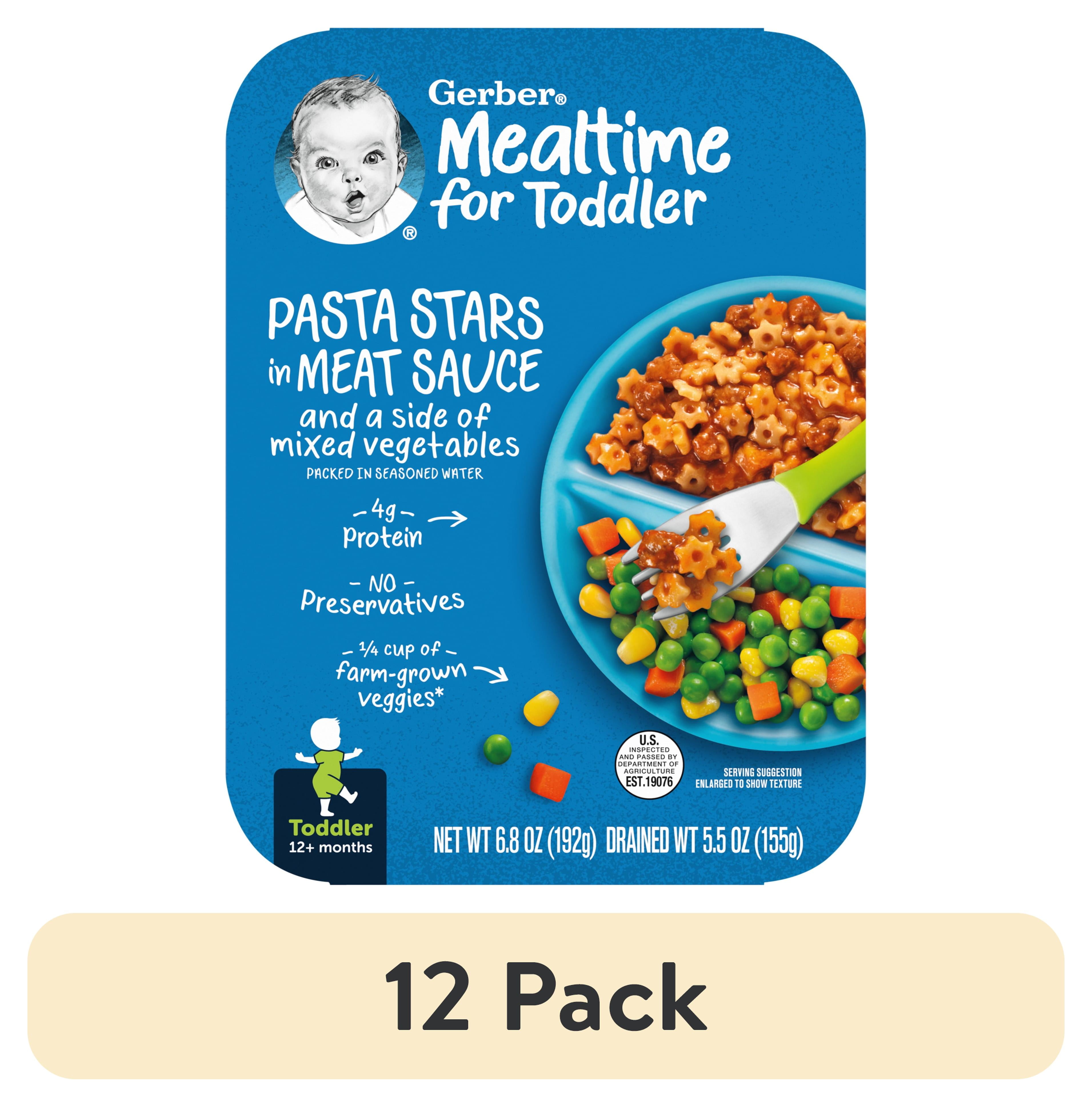 (12 pack) Gerber No Artificial Flavors Toddler Food Baby Food, Pasta ...