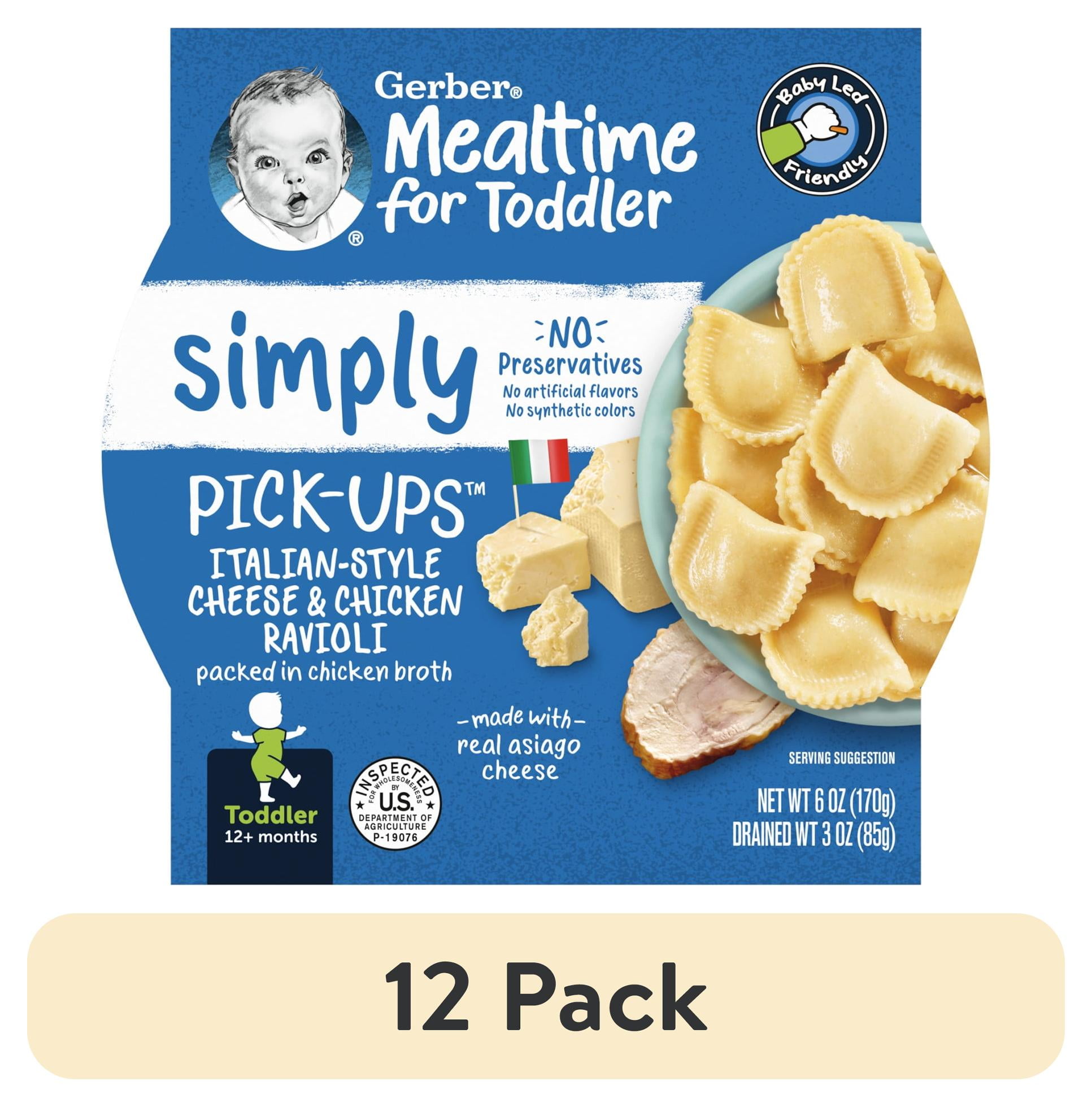 (12 pack) Gerber Toddler Food Baby Food, Italian-Style Chicken and ...