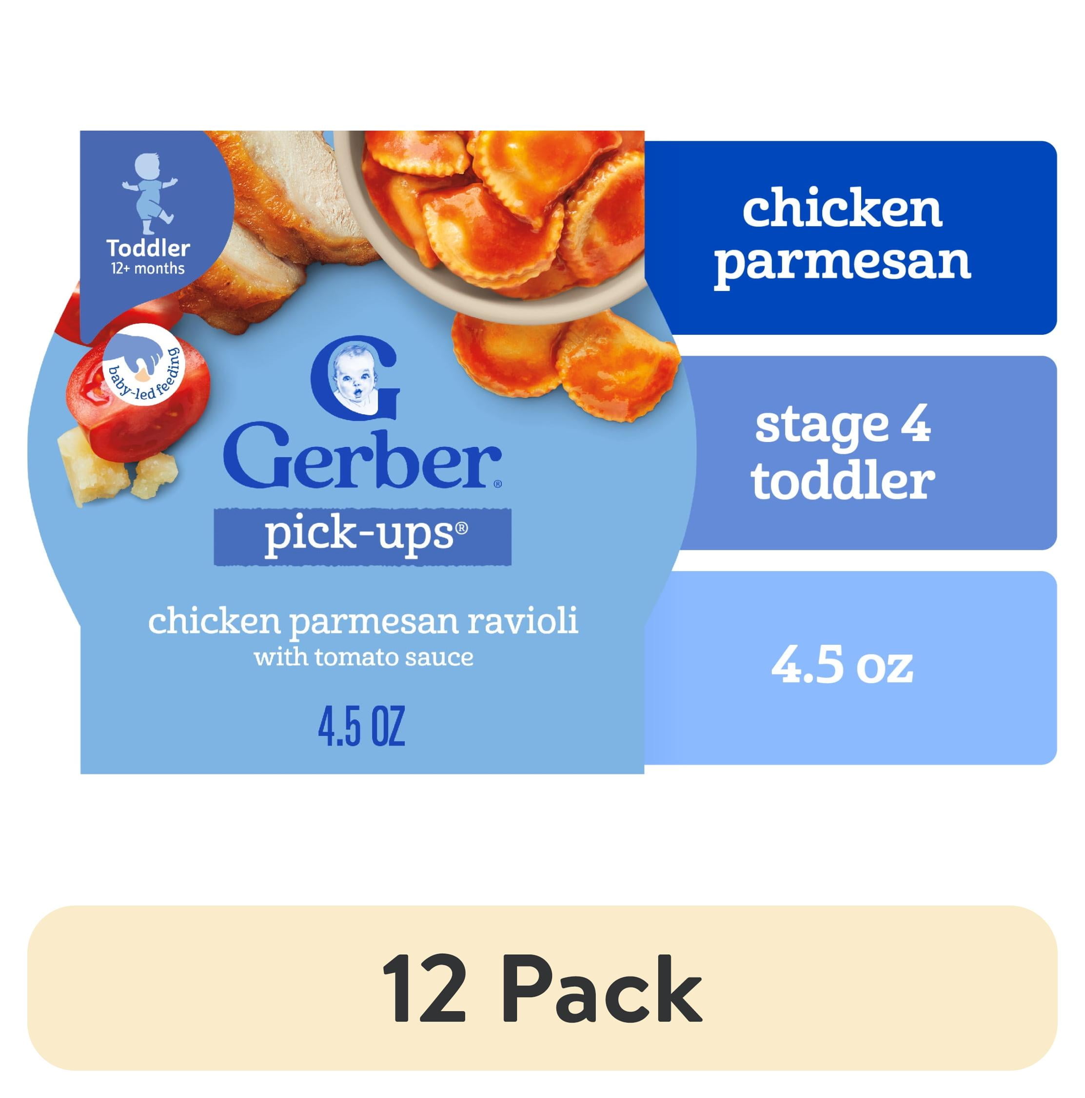 (12 pack) Gerber Pick-Ups Chicken and Parmesan Cheese Ravioli in Tomato ...