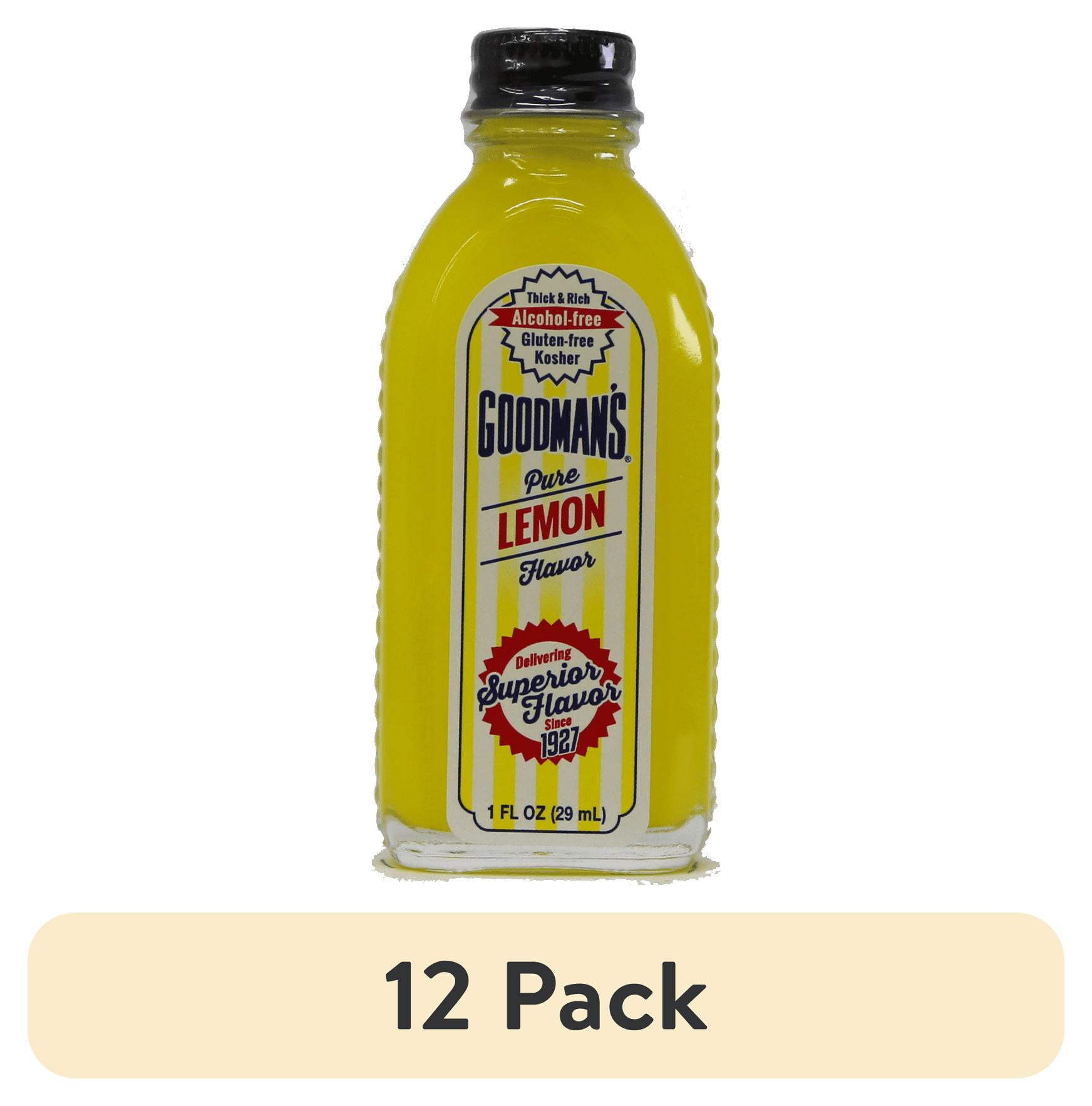 (12 pack) Goodman's Lemon Pure Alcohol-Free Flavor 1 fl oz - Walmart.com