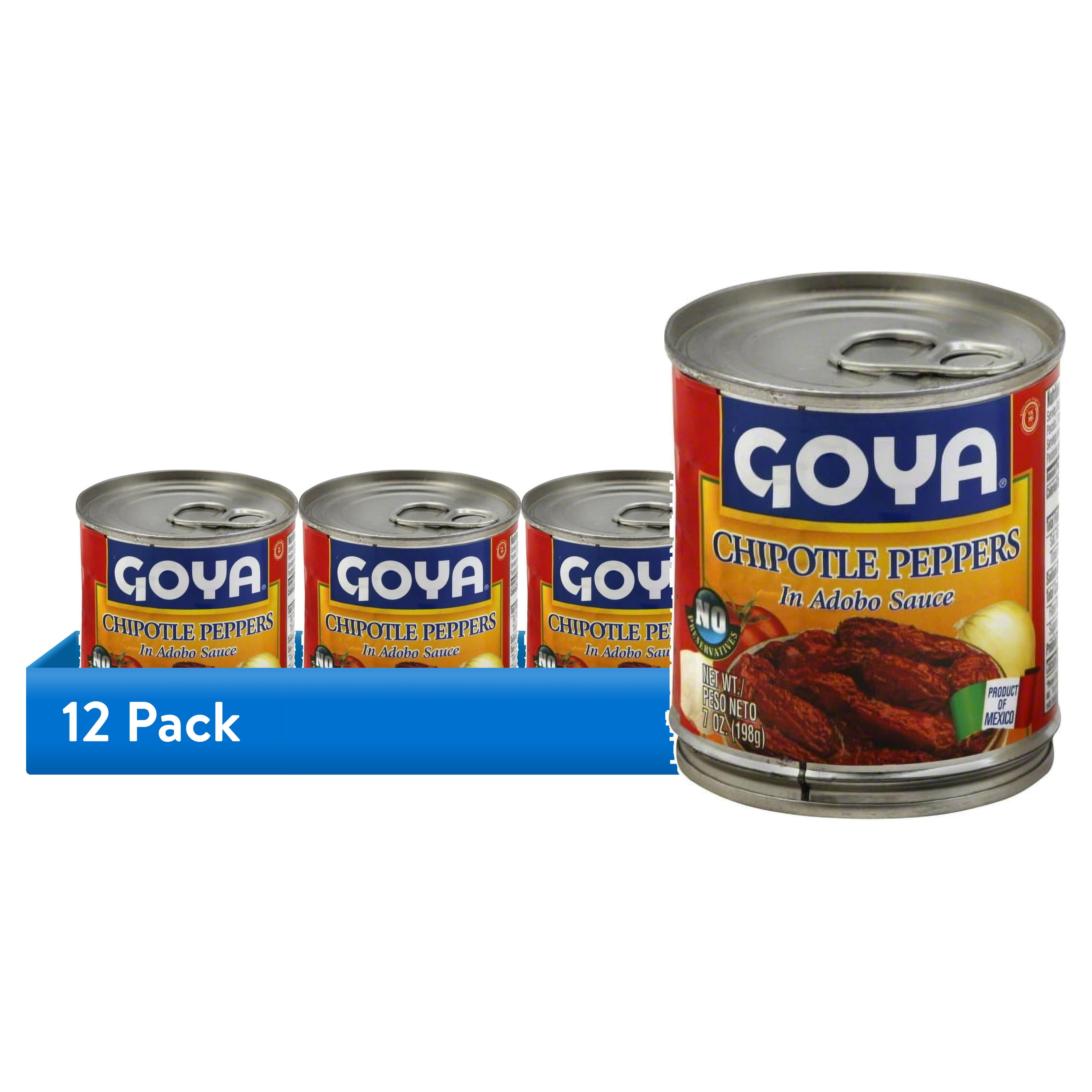(12 pack) Goya Chipotle Peppers in Adobo Sauce, 7.0 Oz - Walmart.com