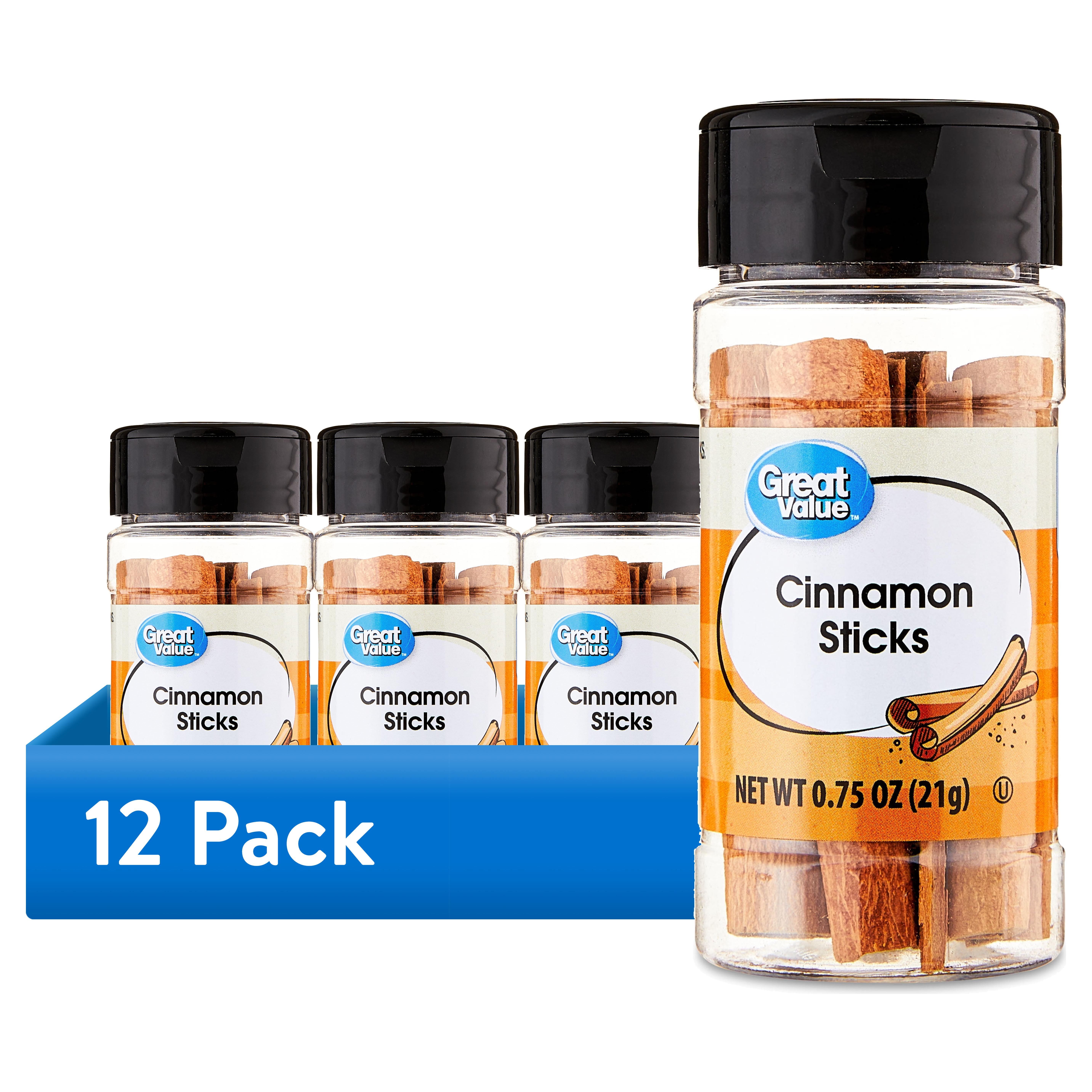 (12 pack) Great Value Cinnamon Sticks, 0.75 oz - Walmart Business Supplies