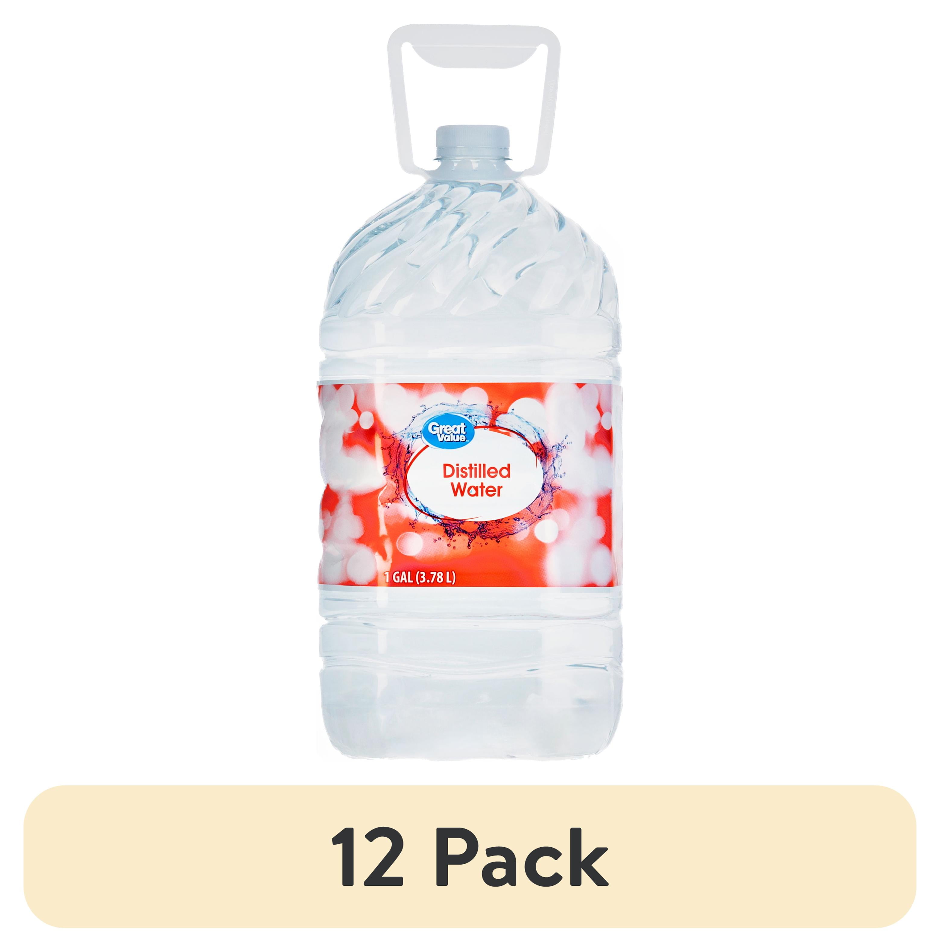 (12 pack) Great Value Distilled Water, 1 Gallon - Walmart.com