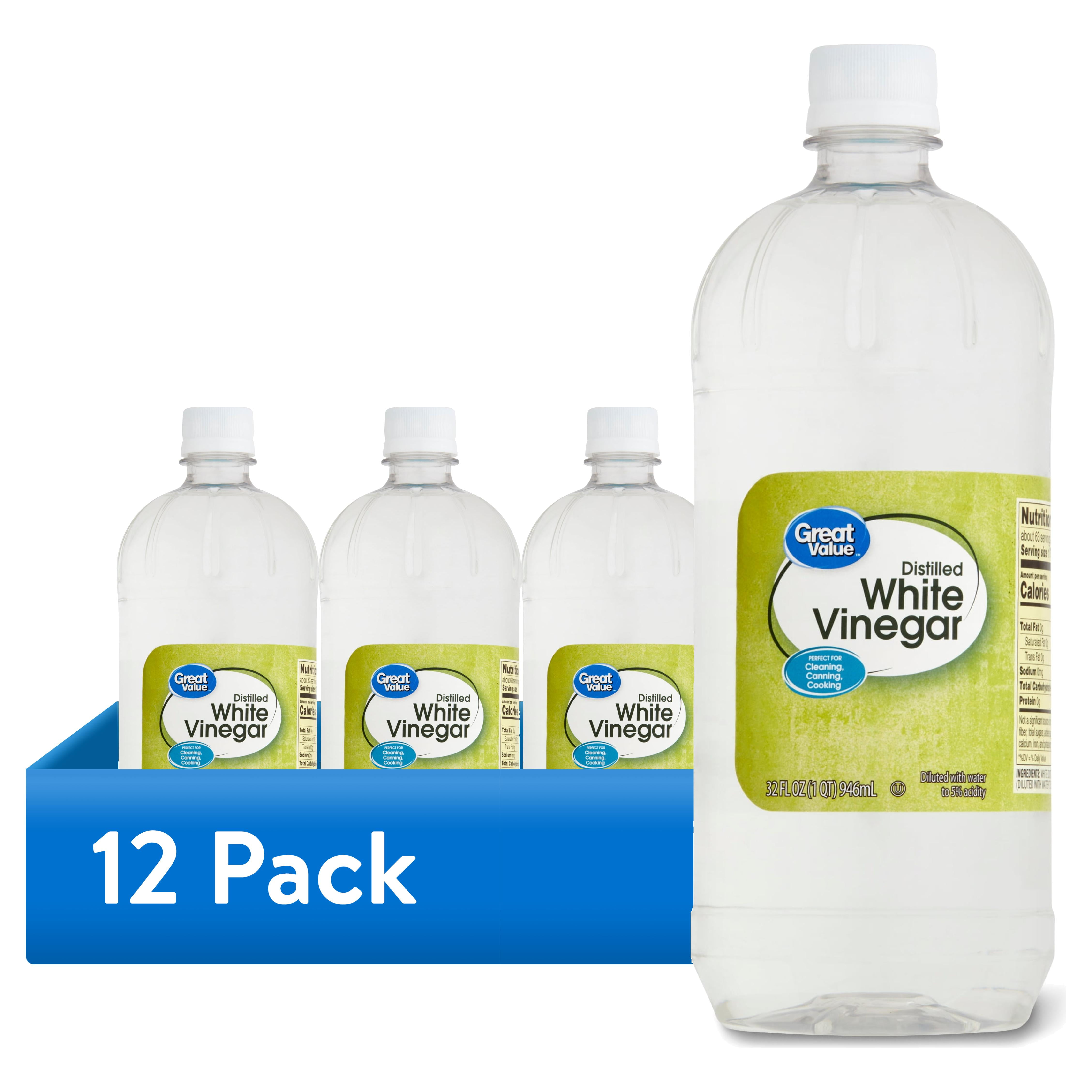 (12 pack) Great Value Distilled White Vinegar, 32 fl oz - Walmart.com