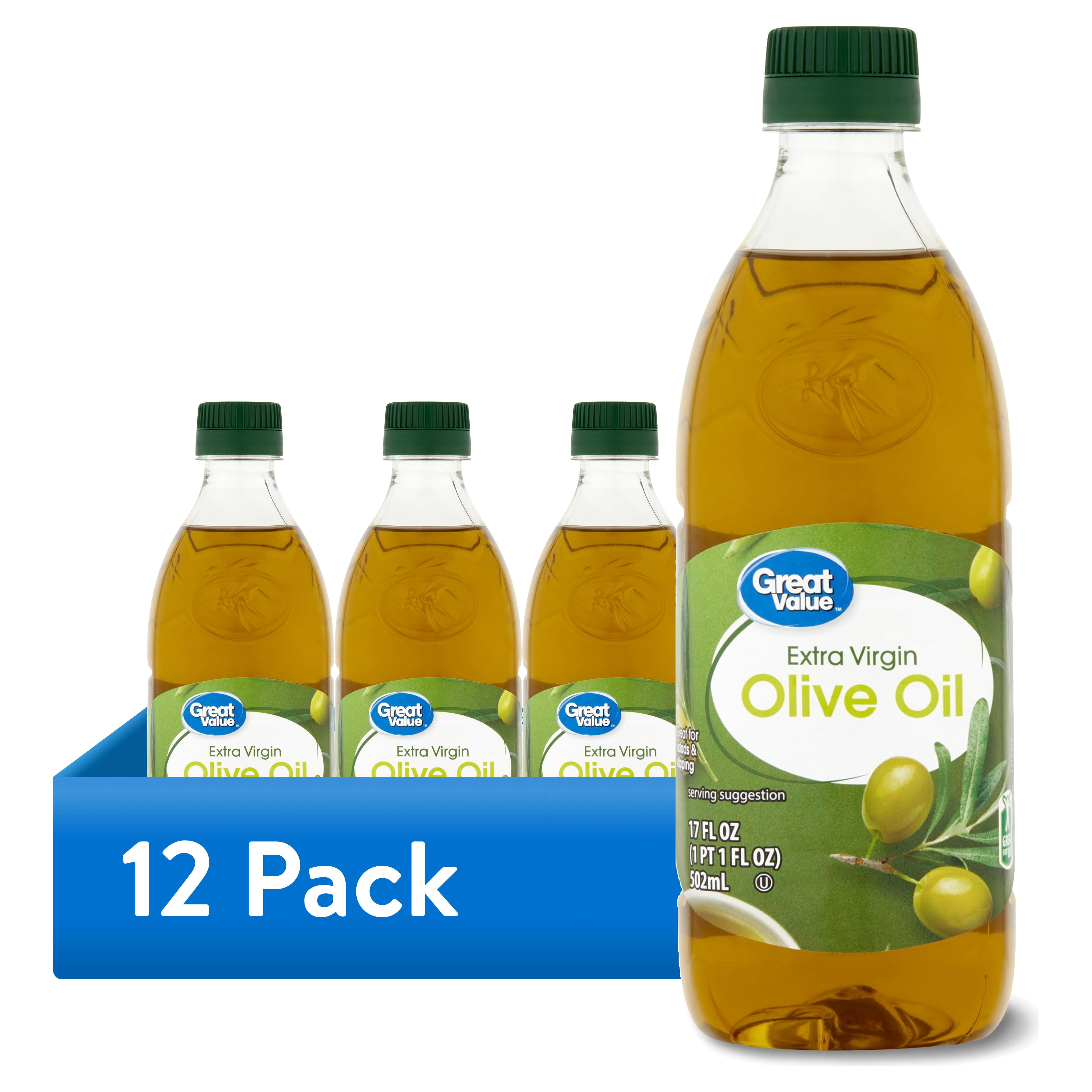 (12 pack) Great Value Extra Virgin Olive Oil, 17 fl oz - Walmart.com