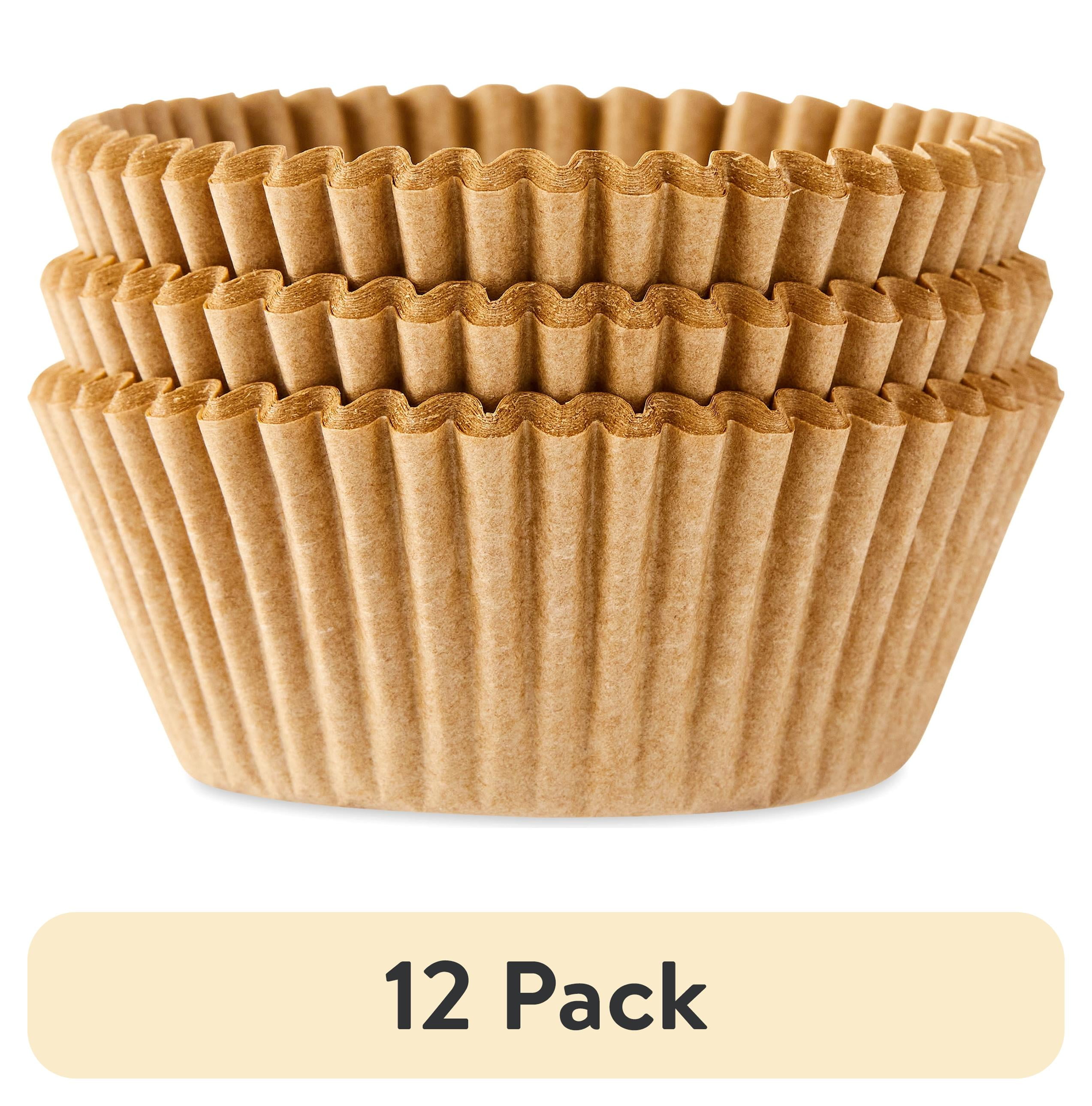 (12 pack) Great Value Kraft Brown Cupcake Liners, 75 Count - Walmart.com
