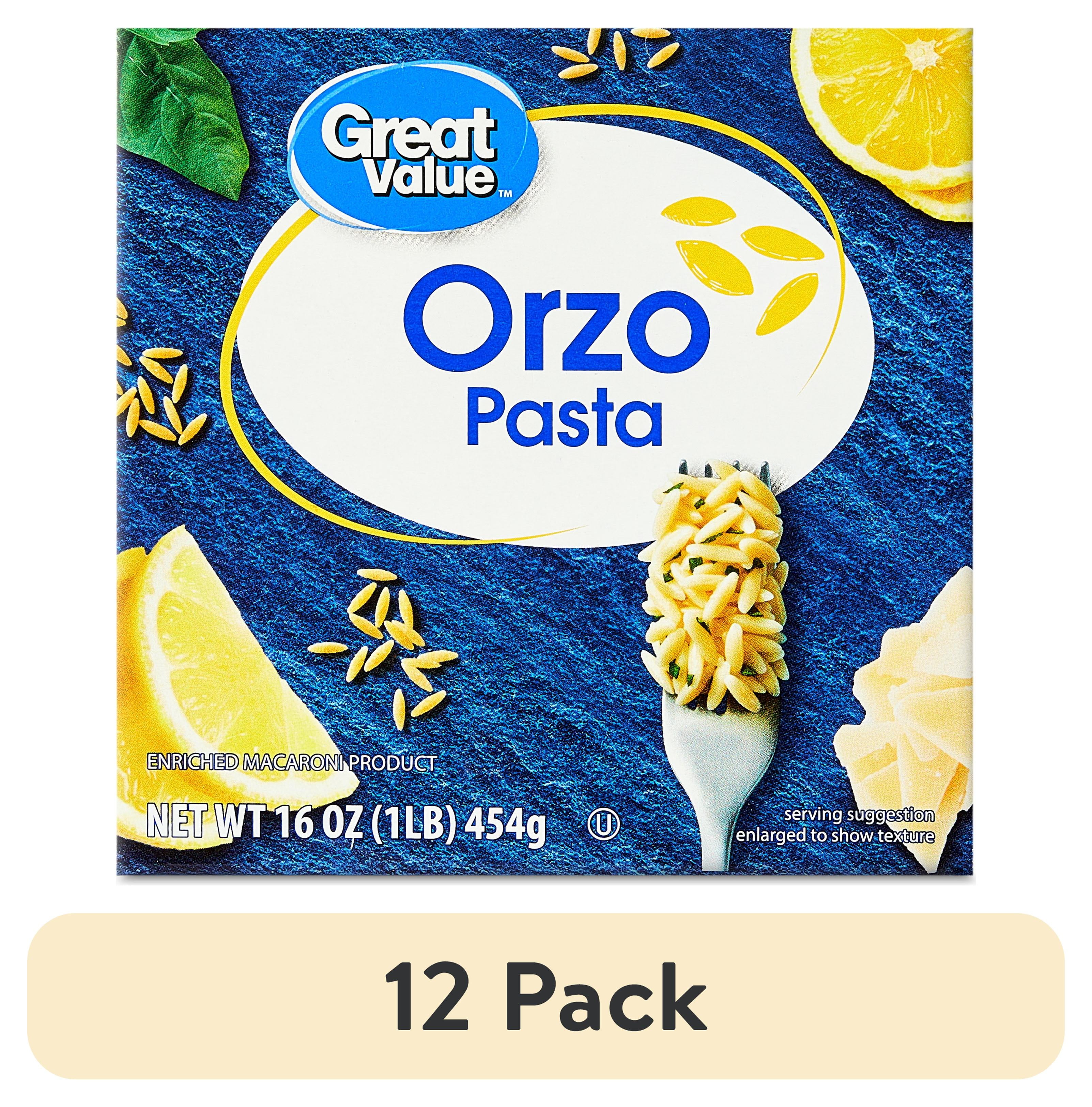 (12 pack) Great Value Orzo Pasta, 16 oz - Walmart.com