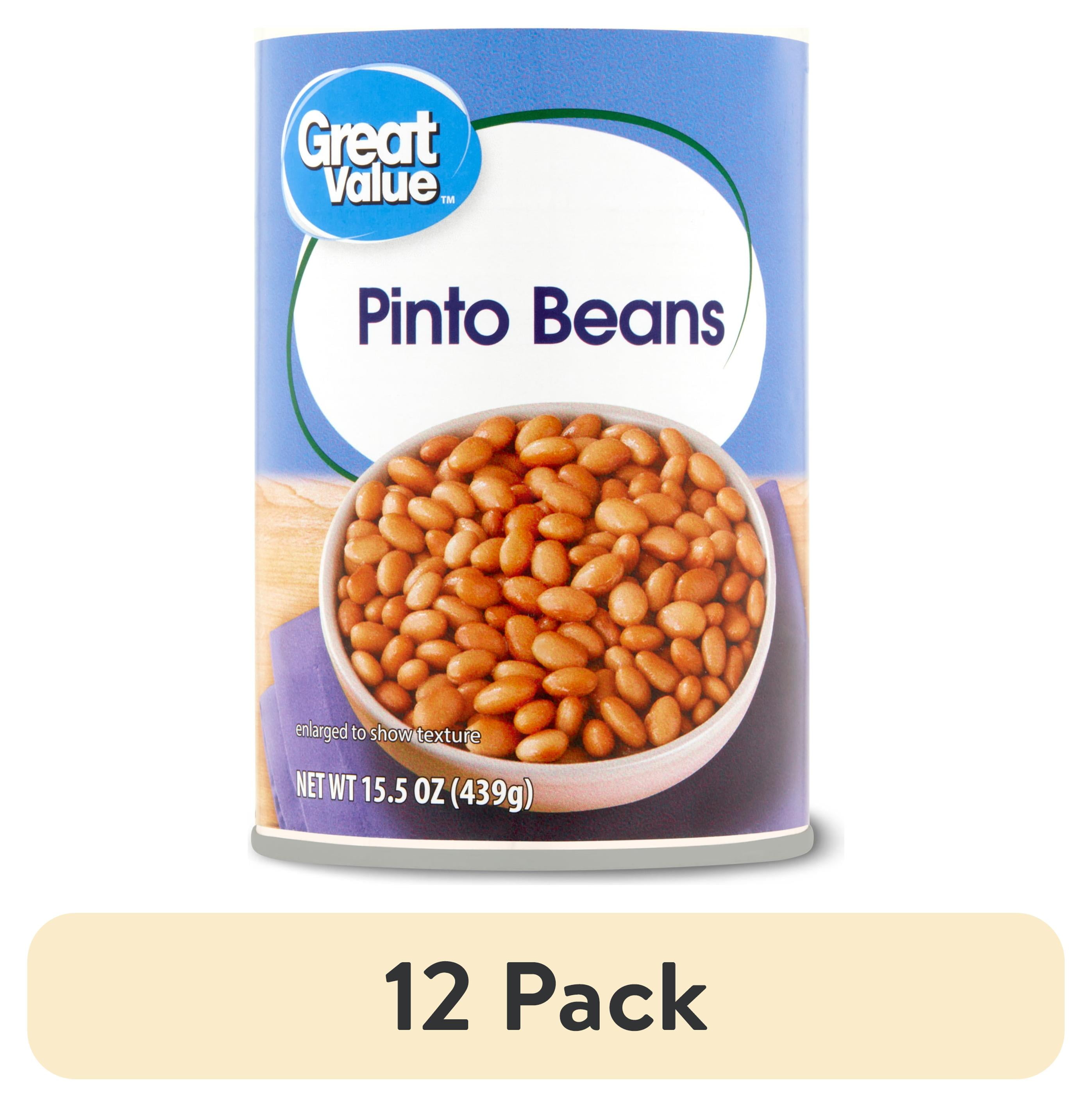 (12 pack) Great Value Pinto Beans, 15.5 oz - Walmart Business Supplies