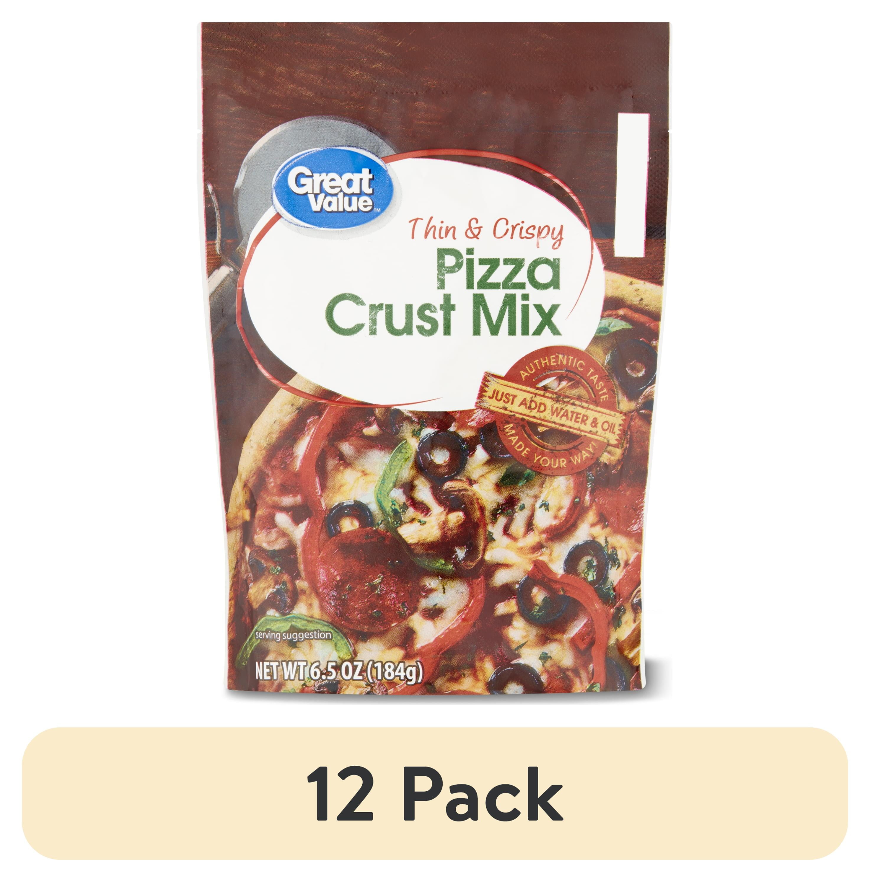 (12 pack) Great Value Pizza Crust Mix, 6.5 oz - Walmart.com