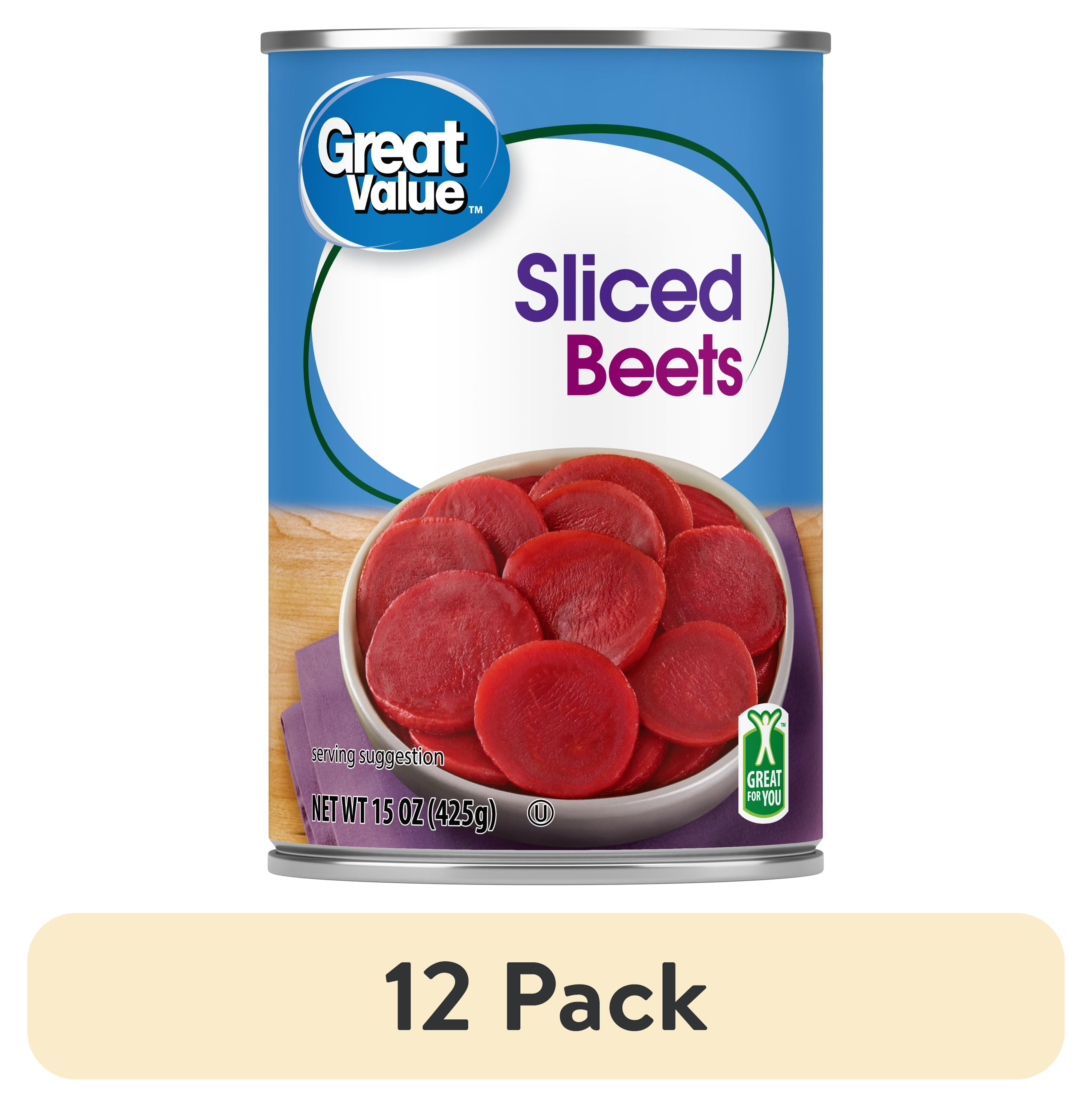 (12 pack) Great Value Sliced Beets, Gluten-Free, 15 oz Can - Walmart.com
