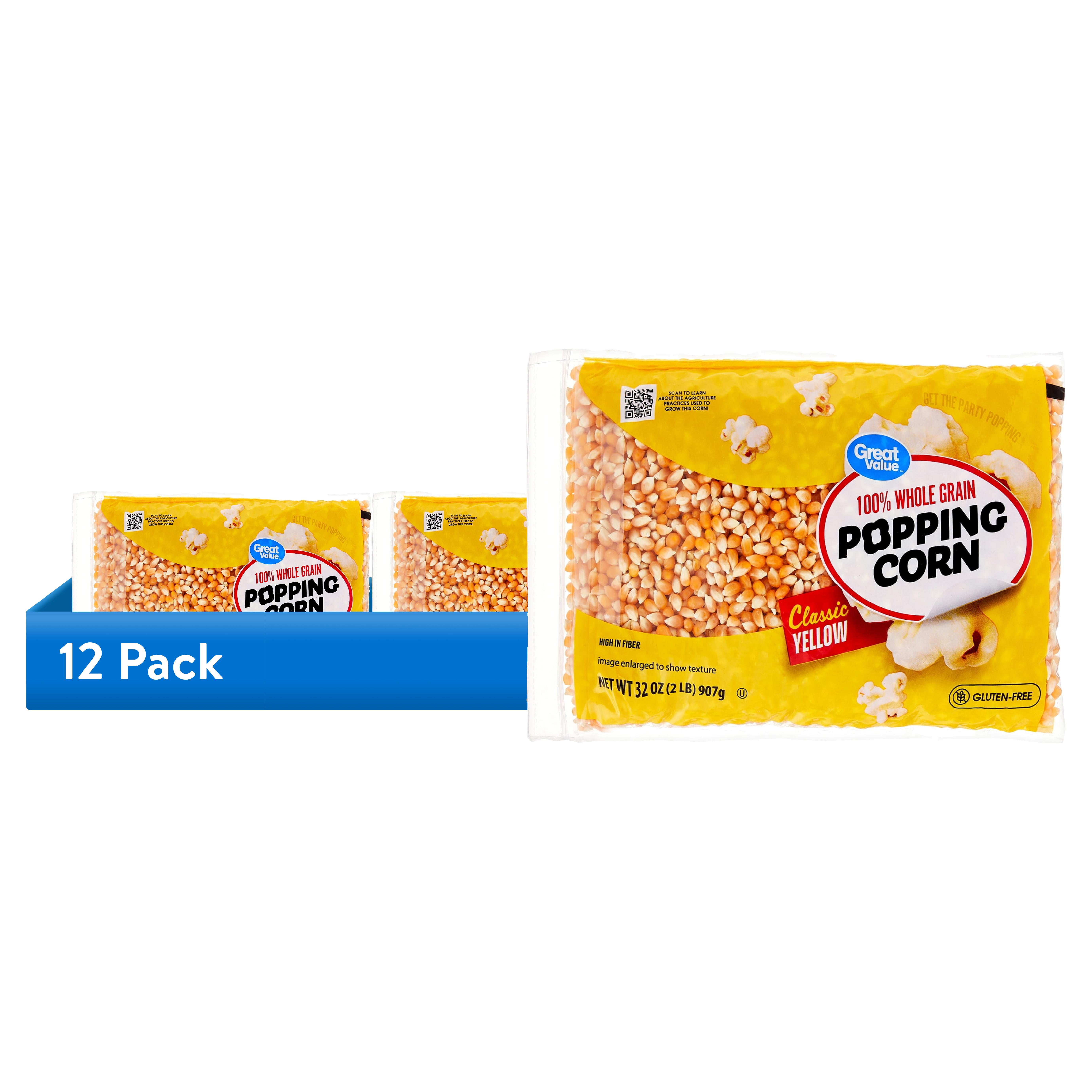 (12 pack) Great Value Yellow Popping Corn, 32 oz - Walmart Business ...