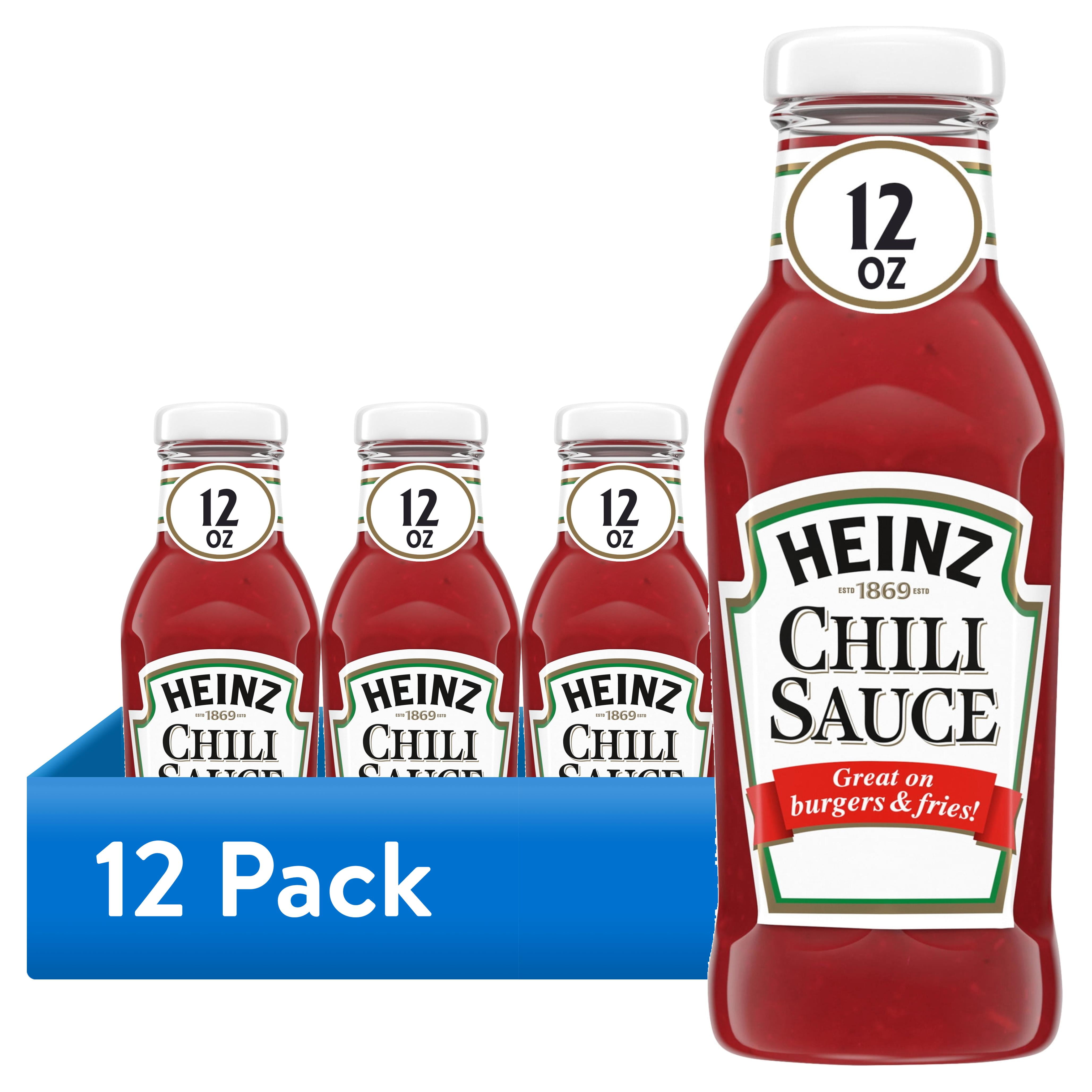 (12 pack) Heinz Chili Sauce, 12 oz Bottle - Walmart.com
