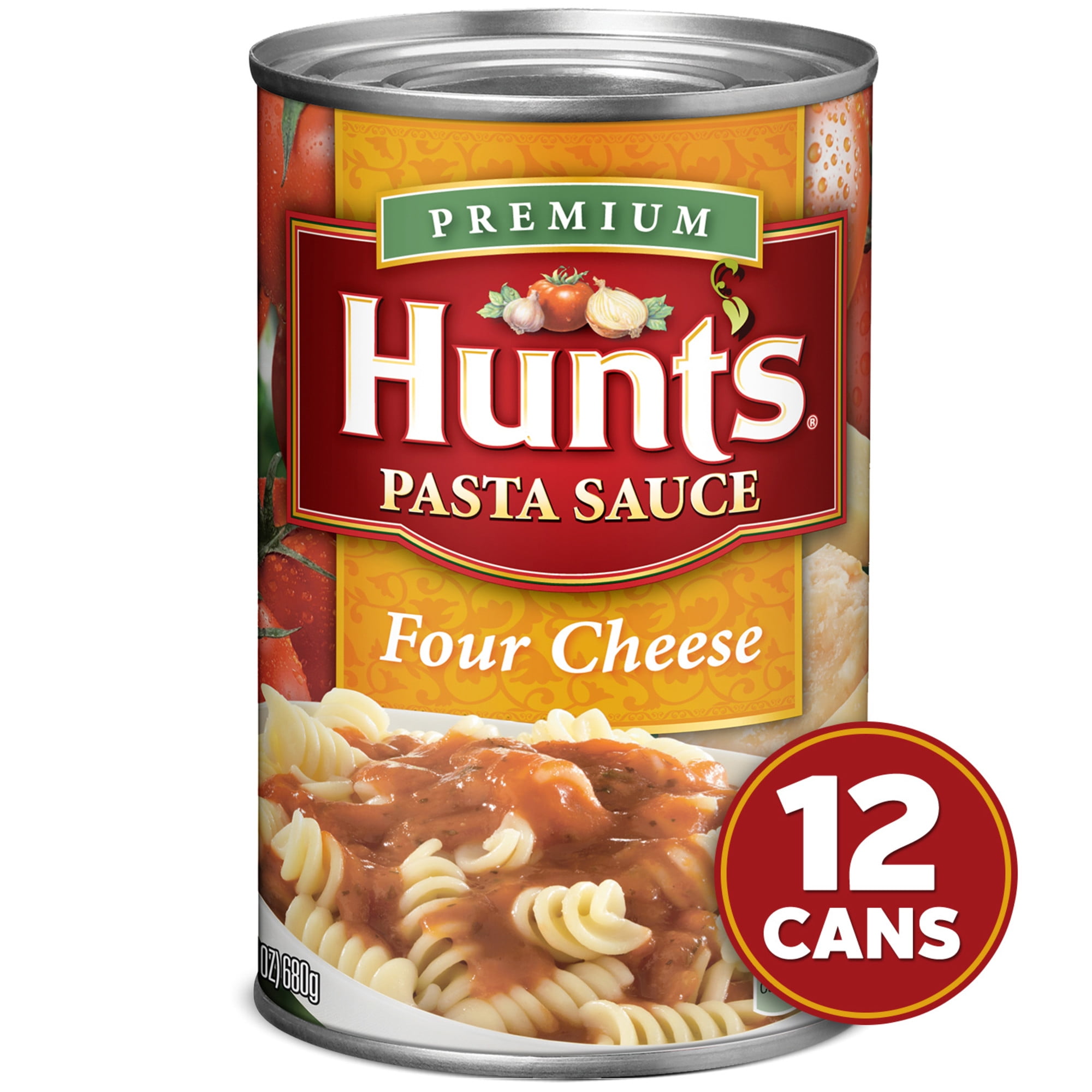 (12 pack) Hunt’s Four Cheese Pasta Sauce, 24 oz. Can - Walmart.com