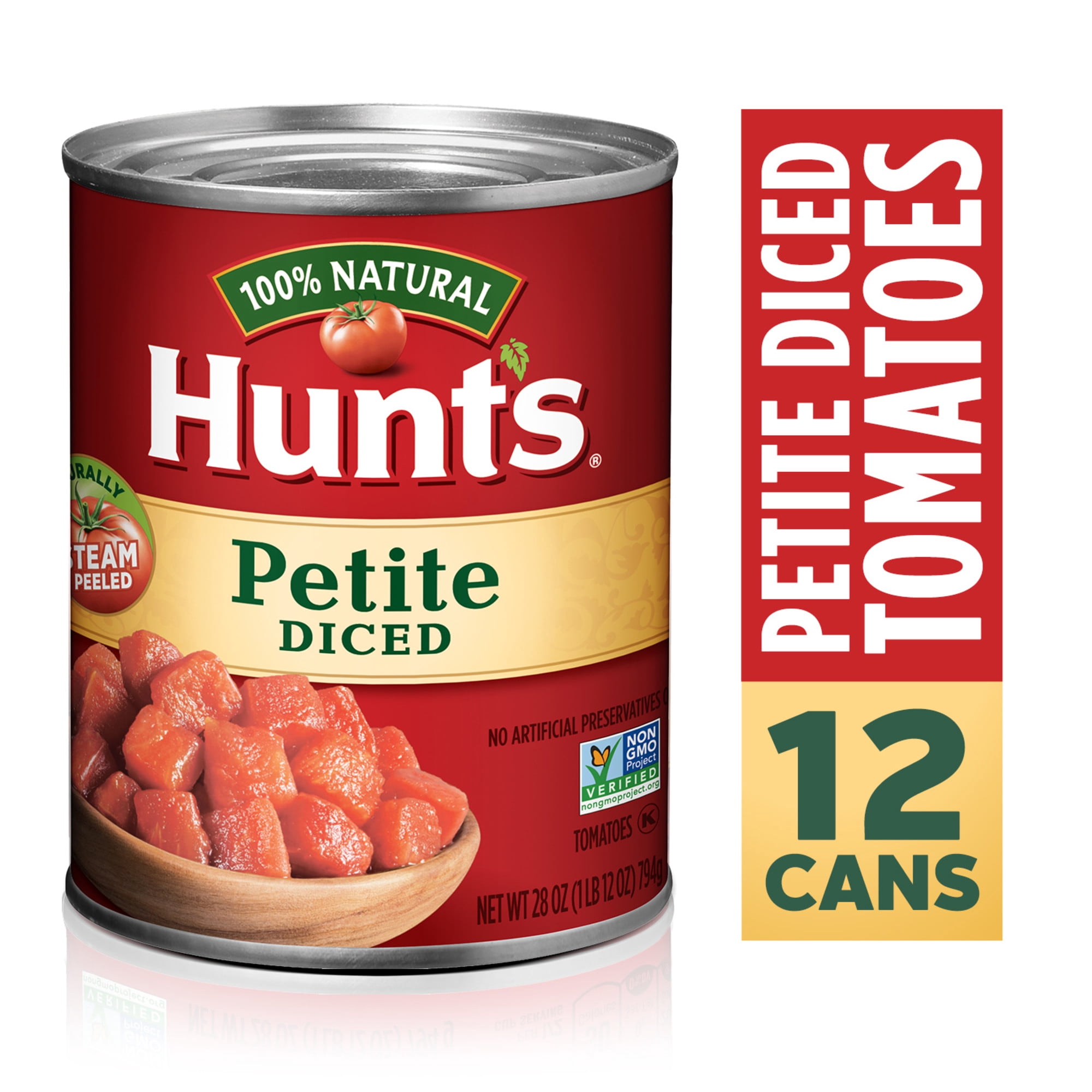 (12 pack) Hunt’s Petite Diced Tomatoes, Perfect for Chili & Soups, 28 ...