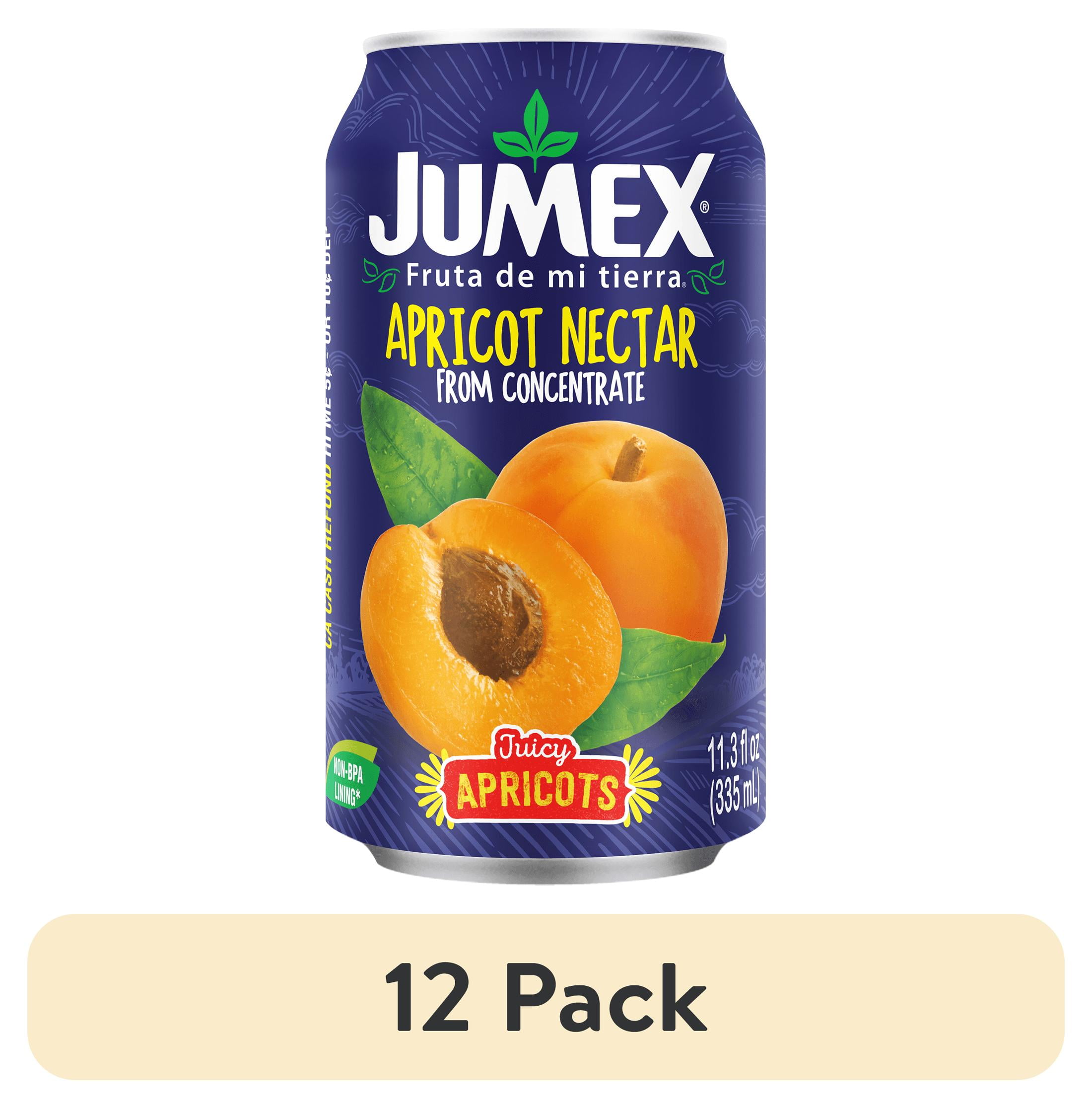 (12 pack) JUMEX, Nectar Apricot, 11.3 oz - Walmart.com